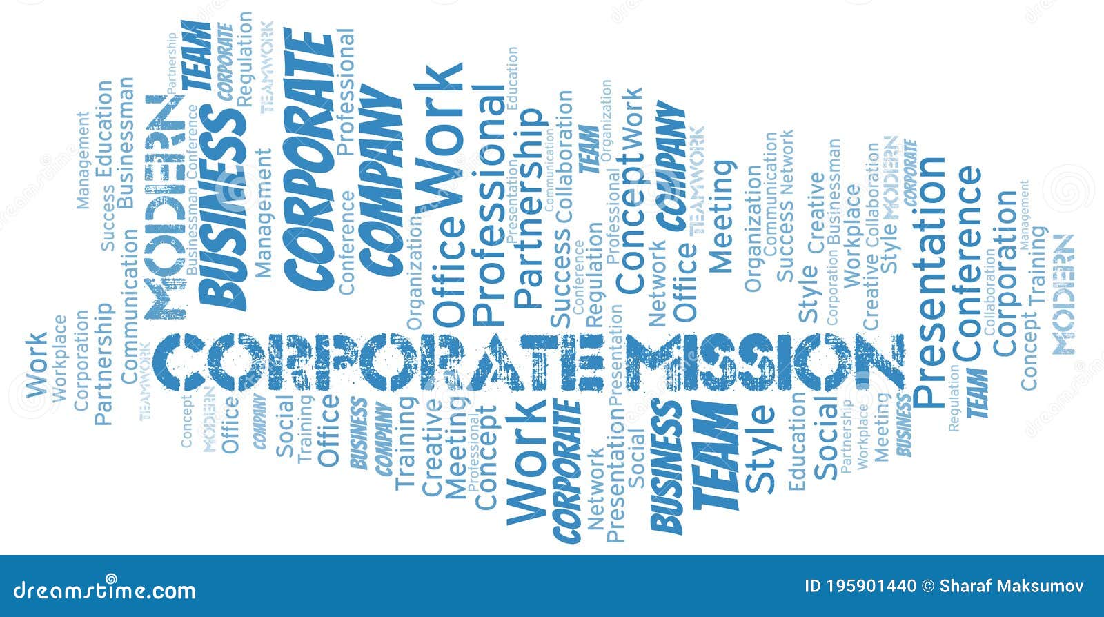 Corporate Mission Vector Word Cloud, Made with Text only. Stock ...