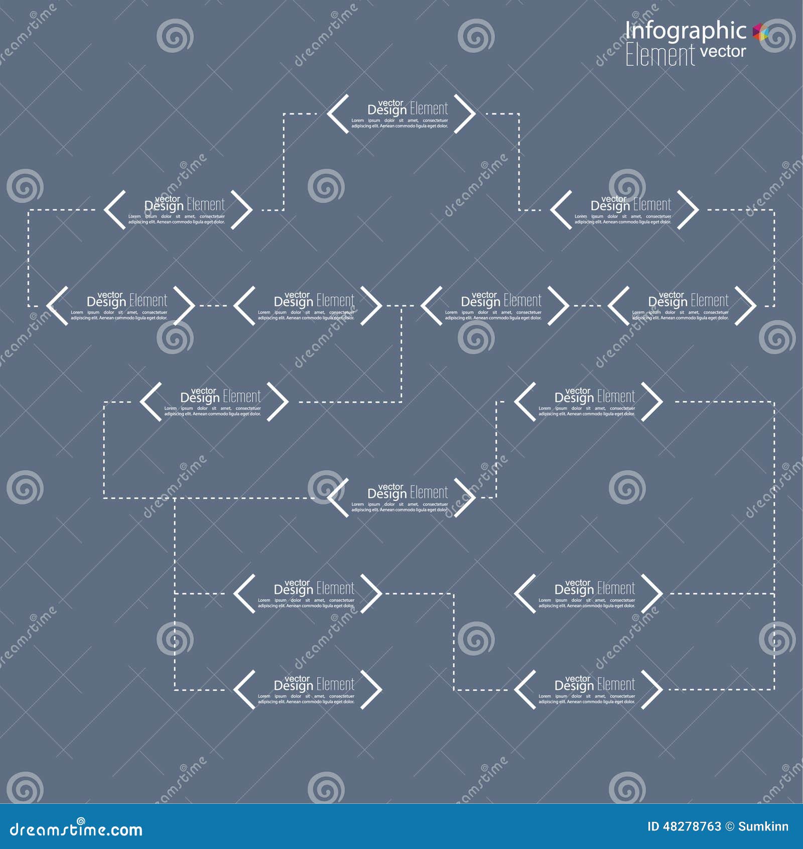 Corporate Organization Chart Template with Stock Vector - Illustration ...