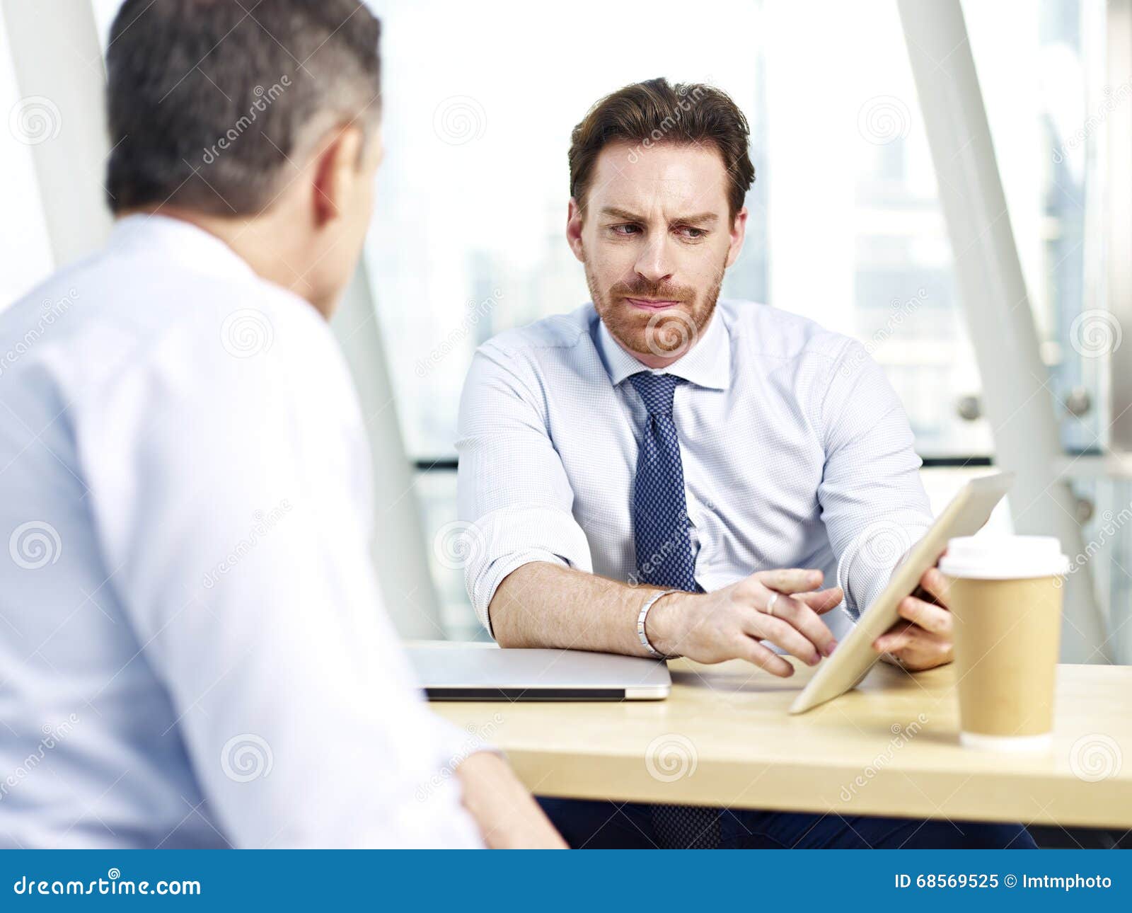 Corporate People Discussing Business in Office Stock Image - Image of ...