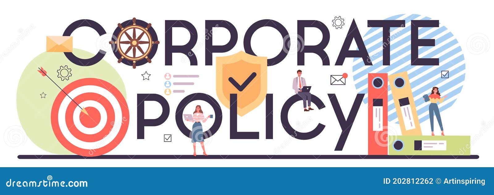 Corporate Policy Typographic Header. Business Ethics Idea Stock Vector ...