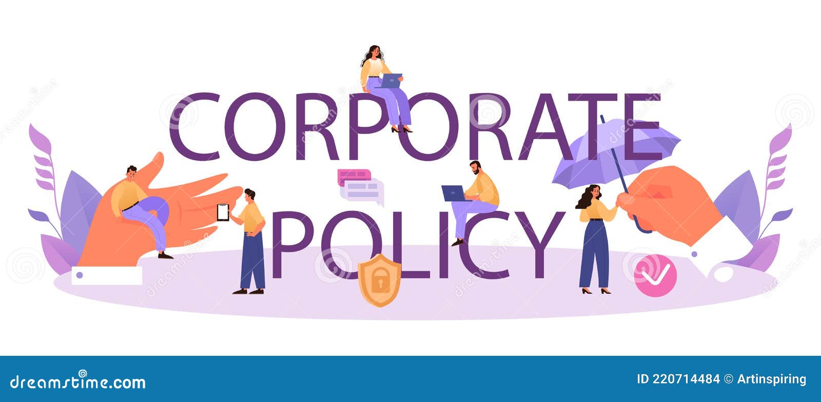 Corporate Policy Typographic Header. Business Ethics Stock Vector ...