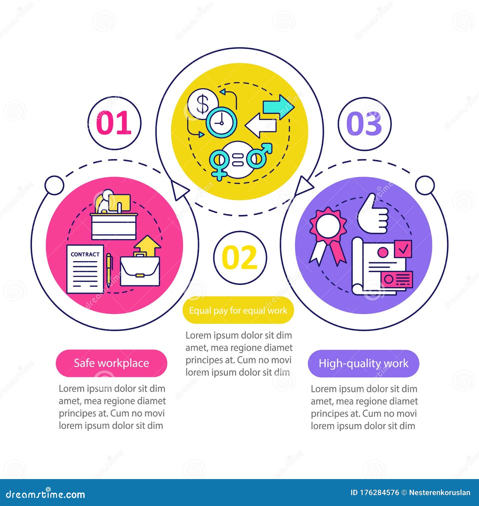 Corporate Policy Vector Infographic Template Stock Vector ...