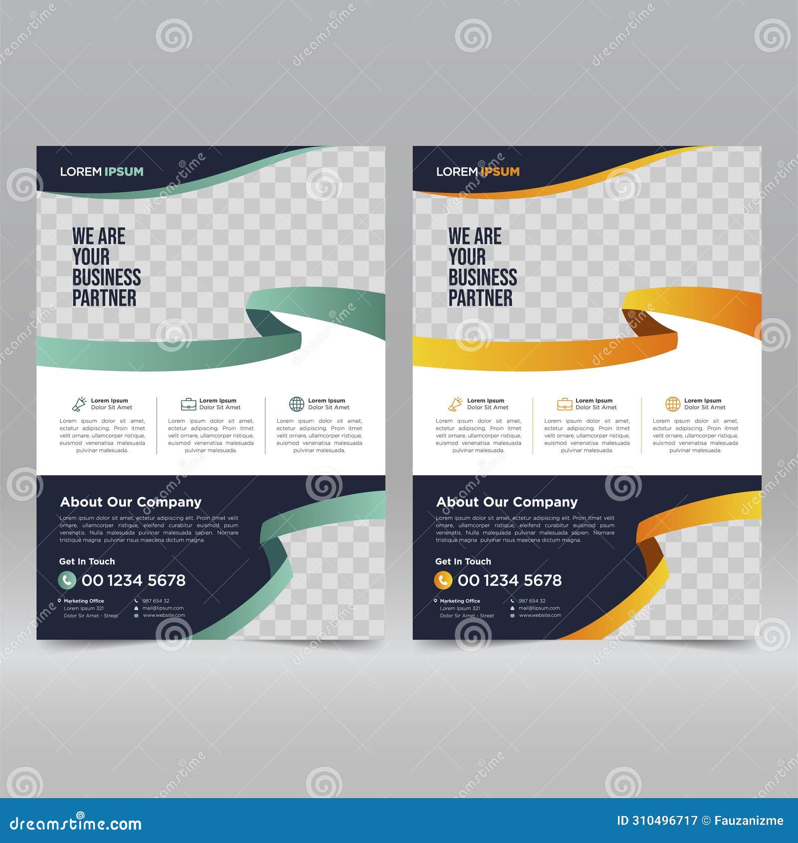 Corporate Poster, Flyer Design Template Stock Illustration ...