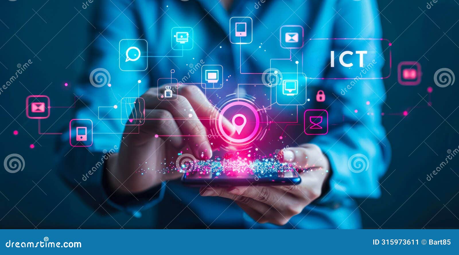 Corporate Professional Interacting with ICT Information and ...