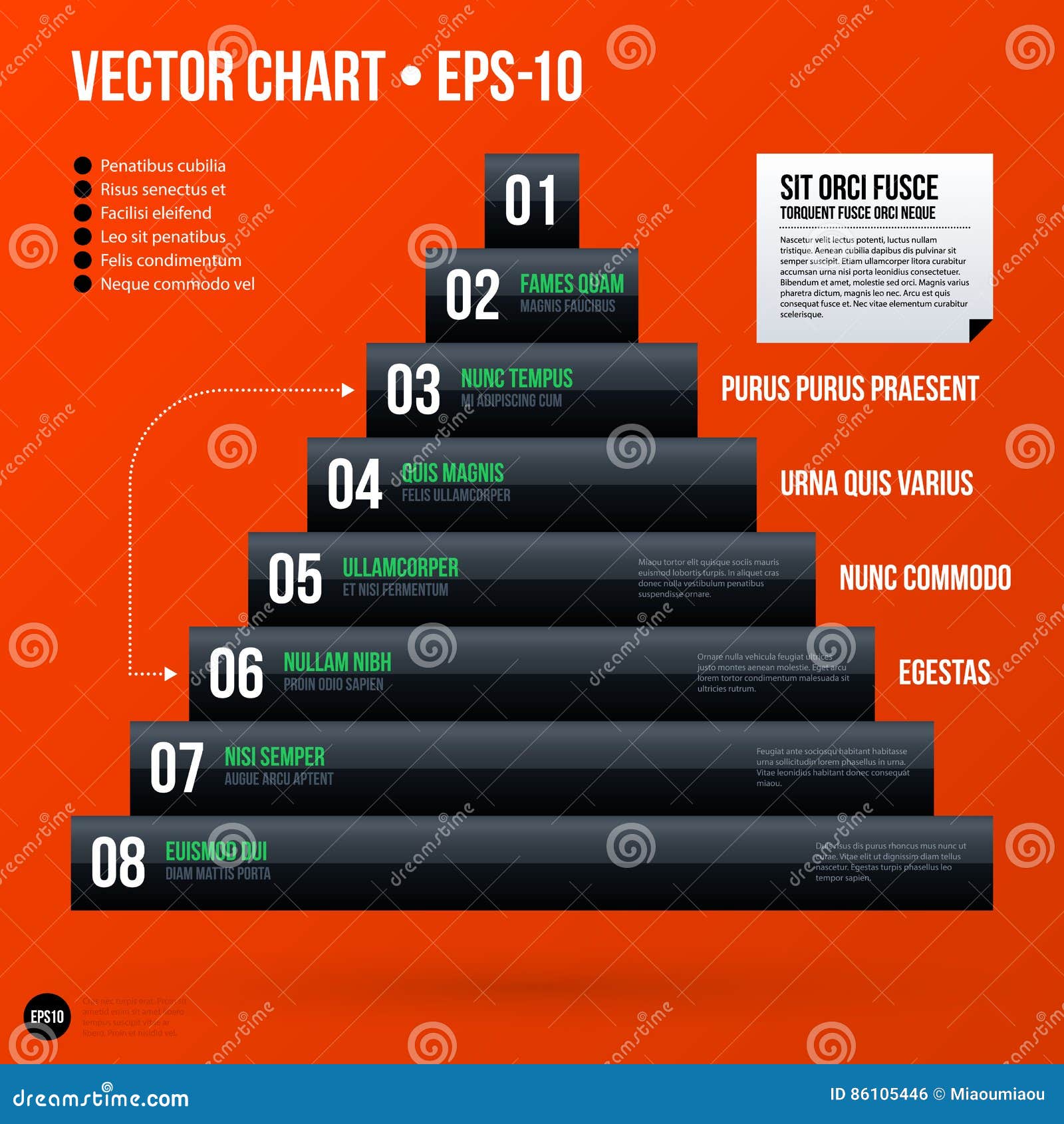 Corporate Pyramid Chart Template Stock Vector - Illustration of layered ...