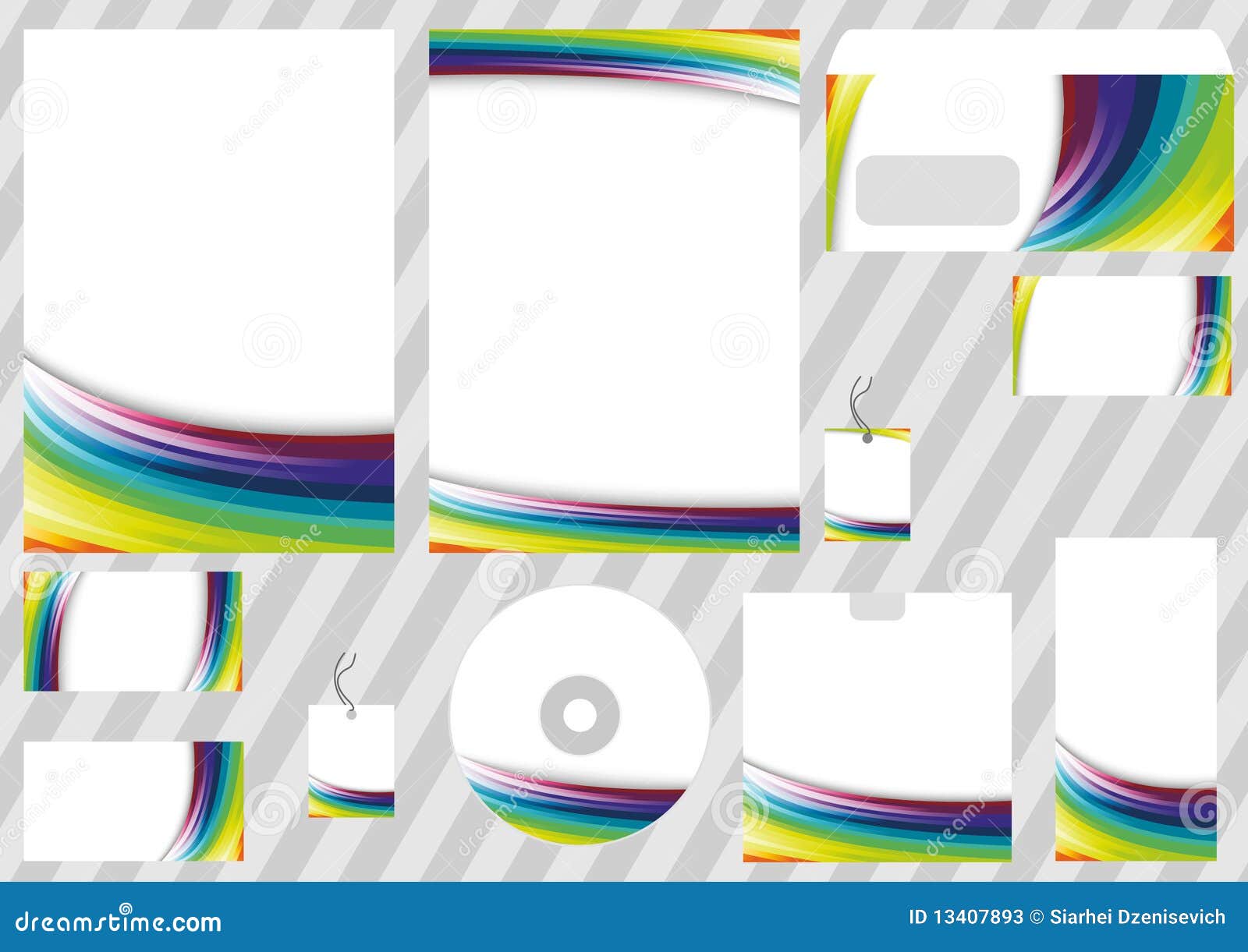 Corporate Rainbow Design Elements - Templates Stock Vector ...