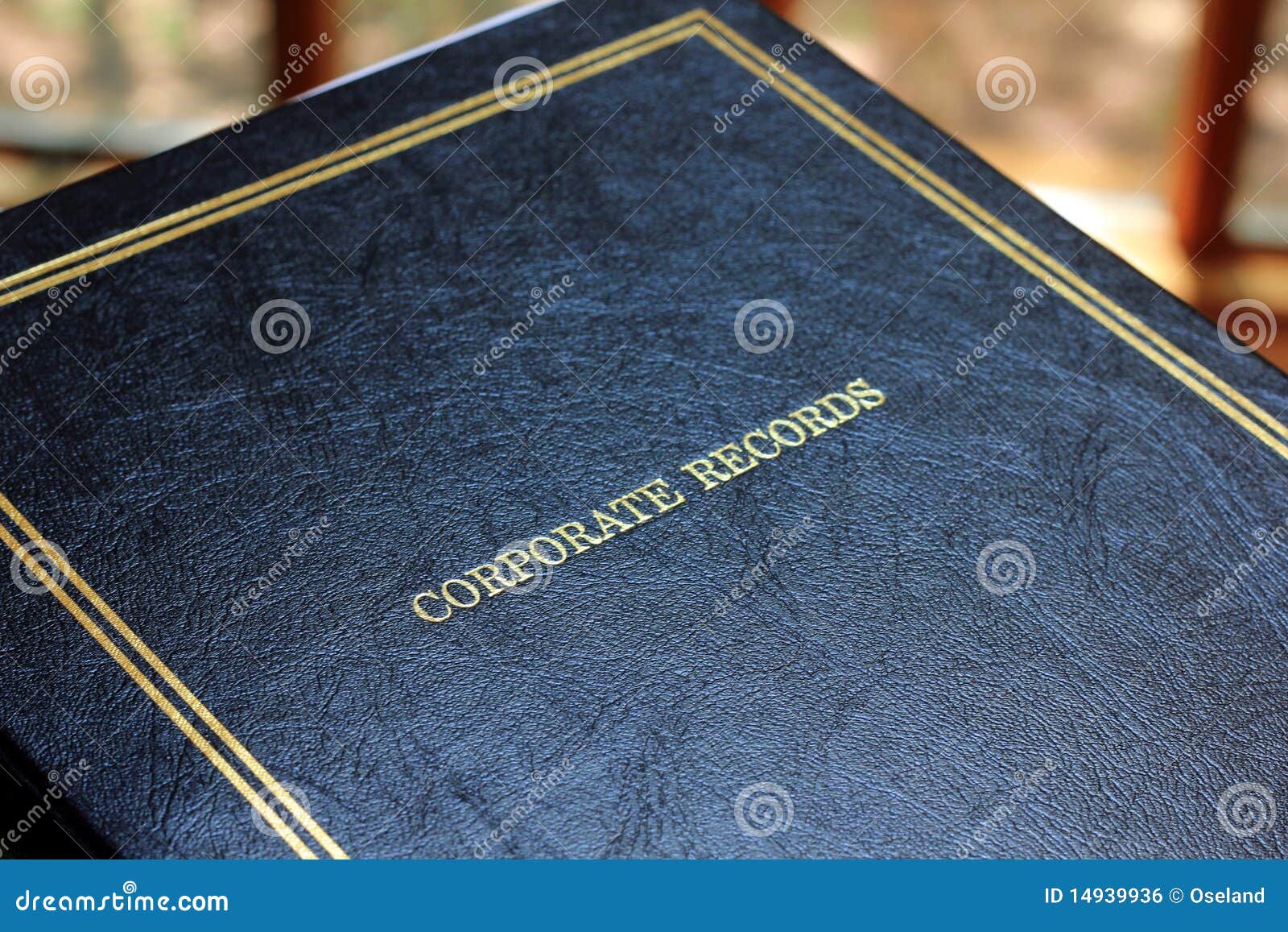 Corporate Records Book stock photo. Image of meetings - 14939936