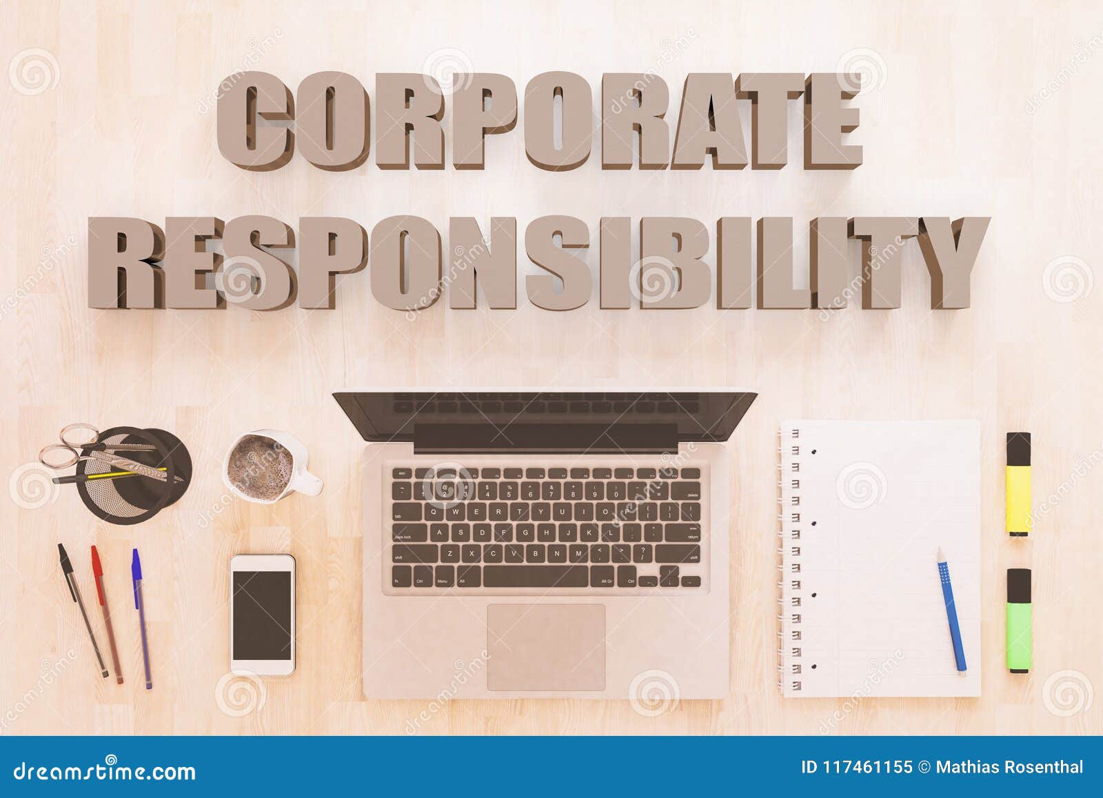 Corporate Responsibility stock illustration. Illustration of program ...