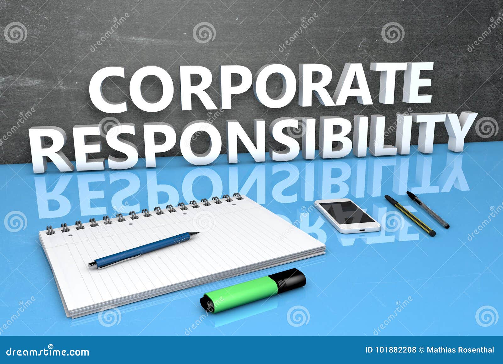 Corporate Responsibility Text Concept Stock Illustration - Illustration ...