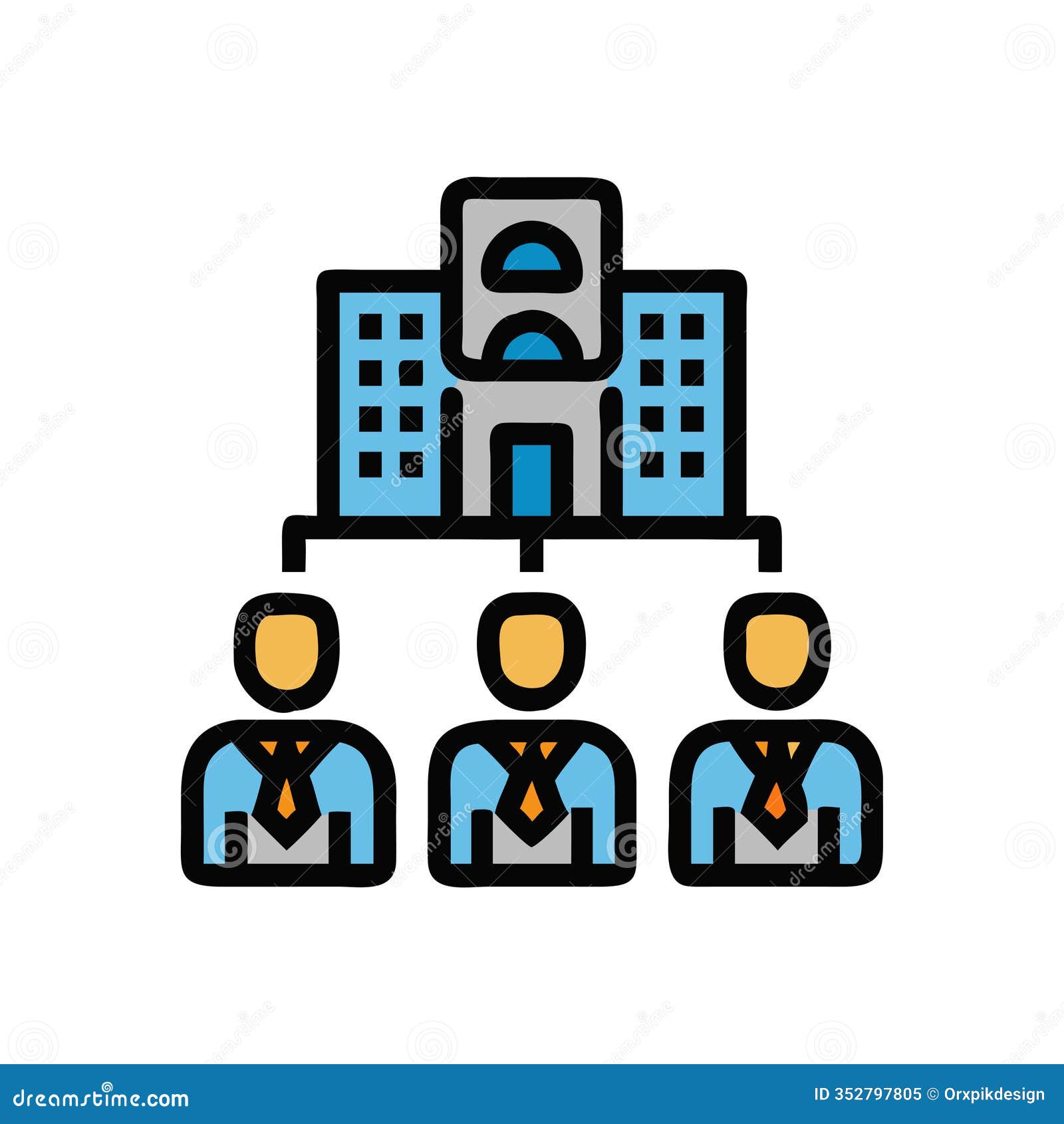 Corporate Restructuring Plan Icon Visual Vector Illustration ...