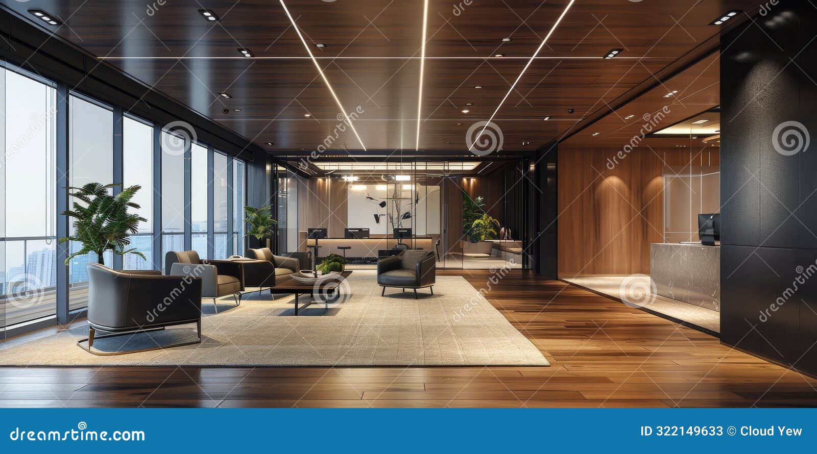 Corporate Setup Featuring a Structured Layout Pattern. Stock ...