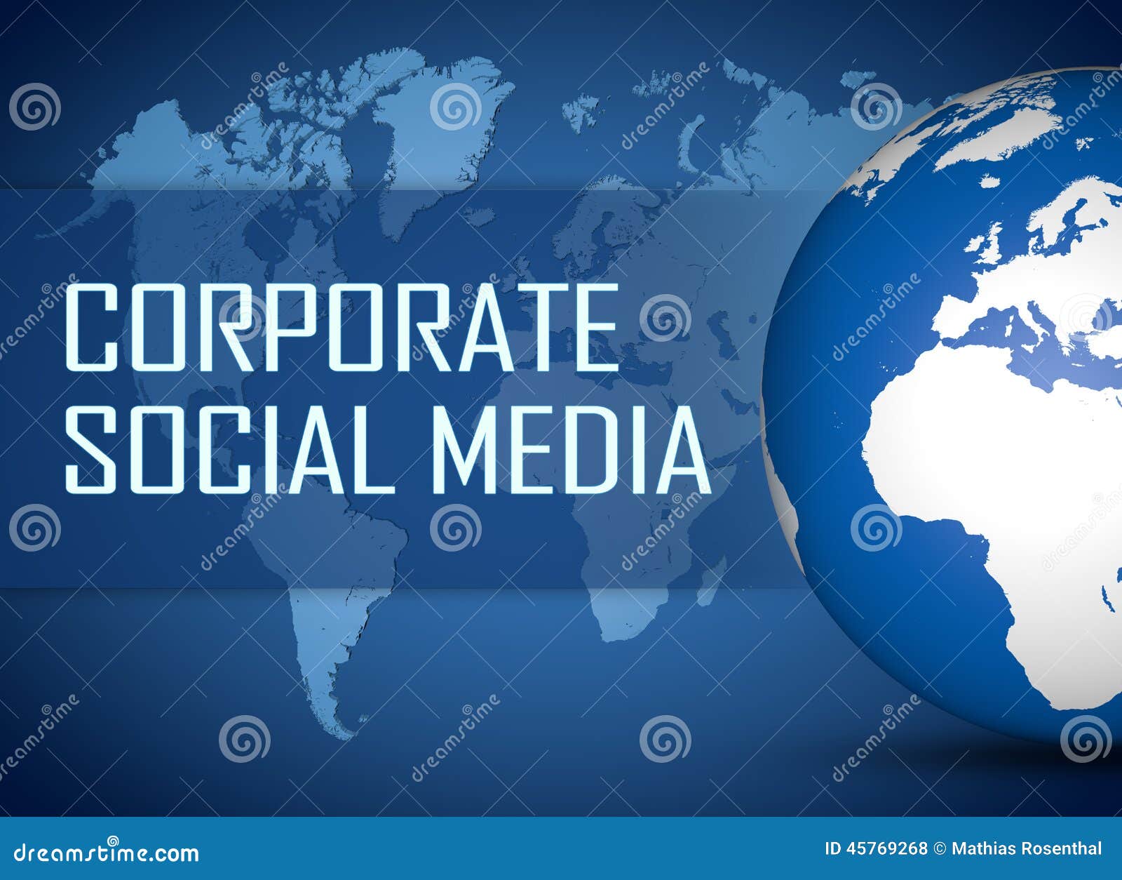 Corporate Social Media stock illustration. Illustration of networking ...