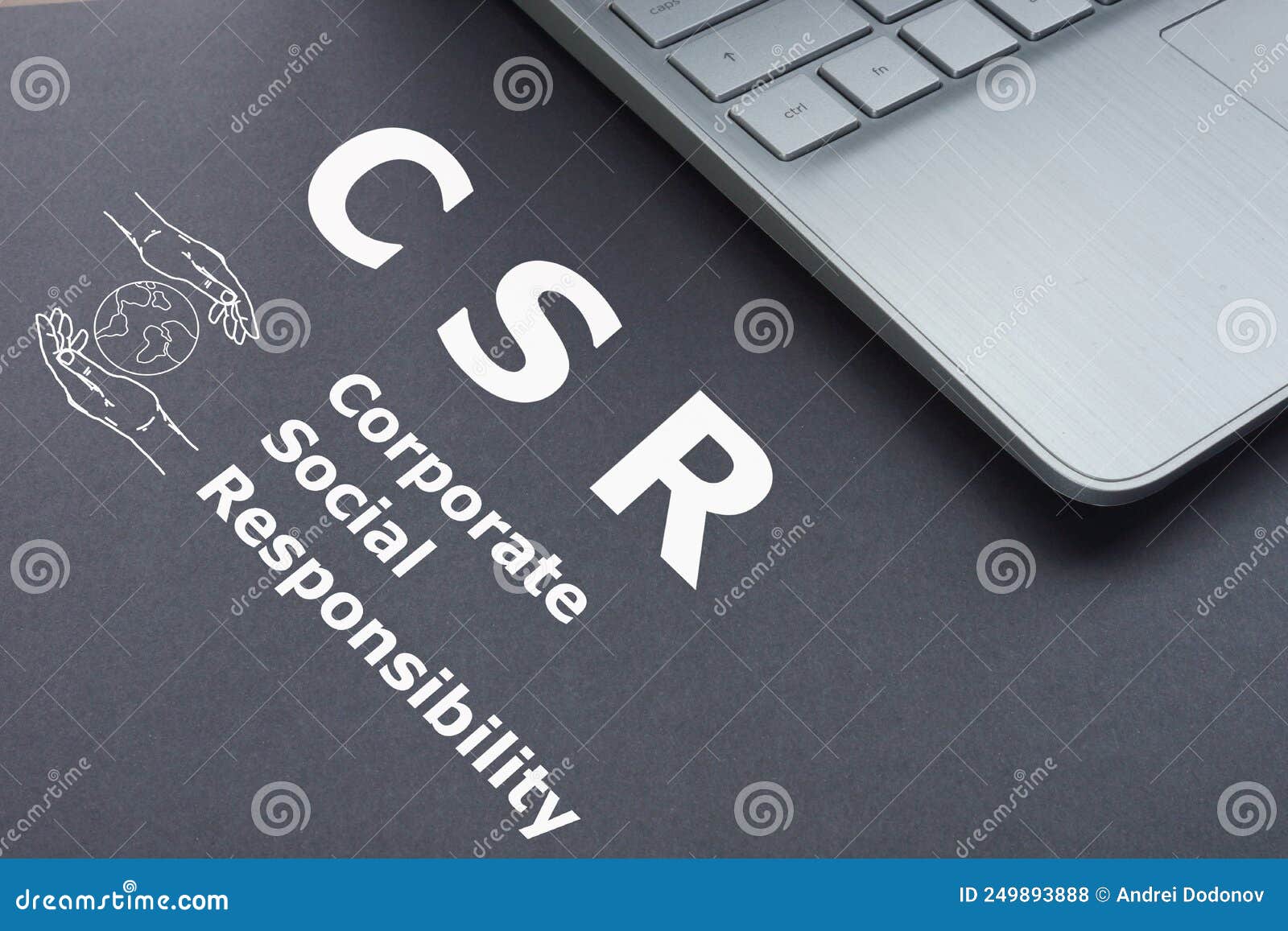 Corporate Social Responsibility CSR is Shown Using the Text Stock Photo ...