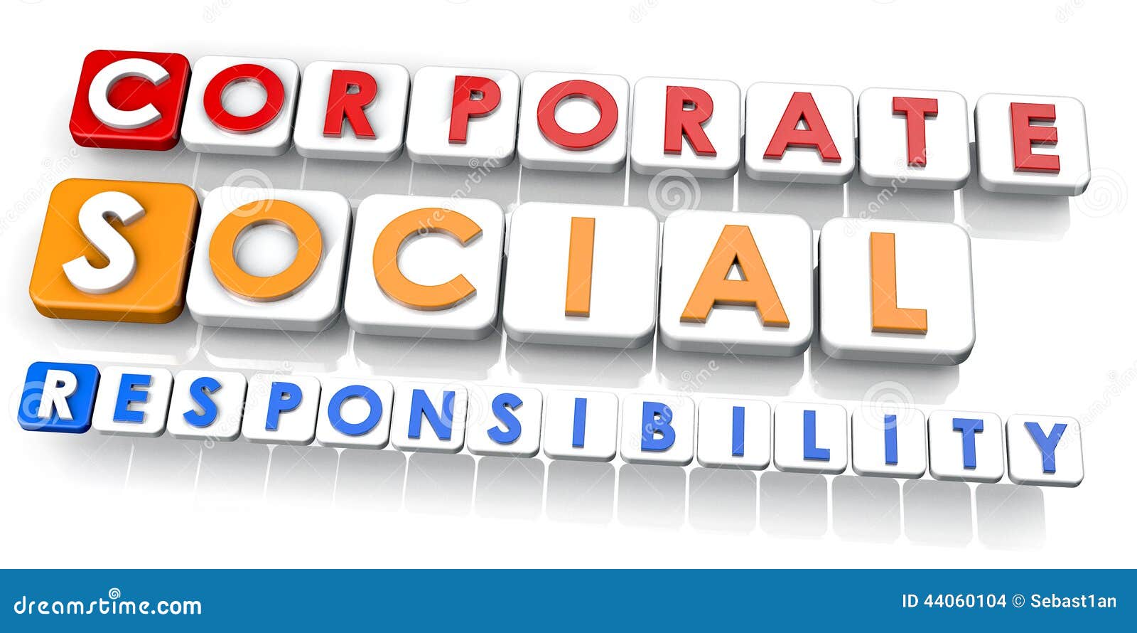 Corporate Social Responsibility Word Banner. Sustainable Development ...