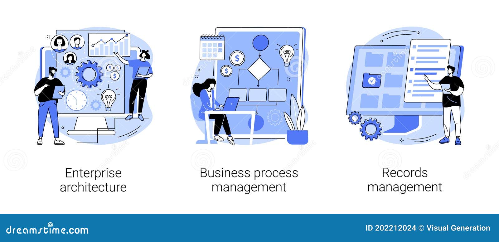 Corporate Software Abstract Concept Vector Illustrations. Stock Vector ...