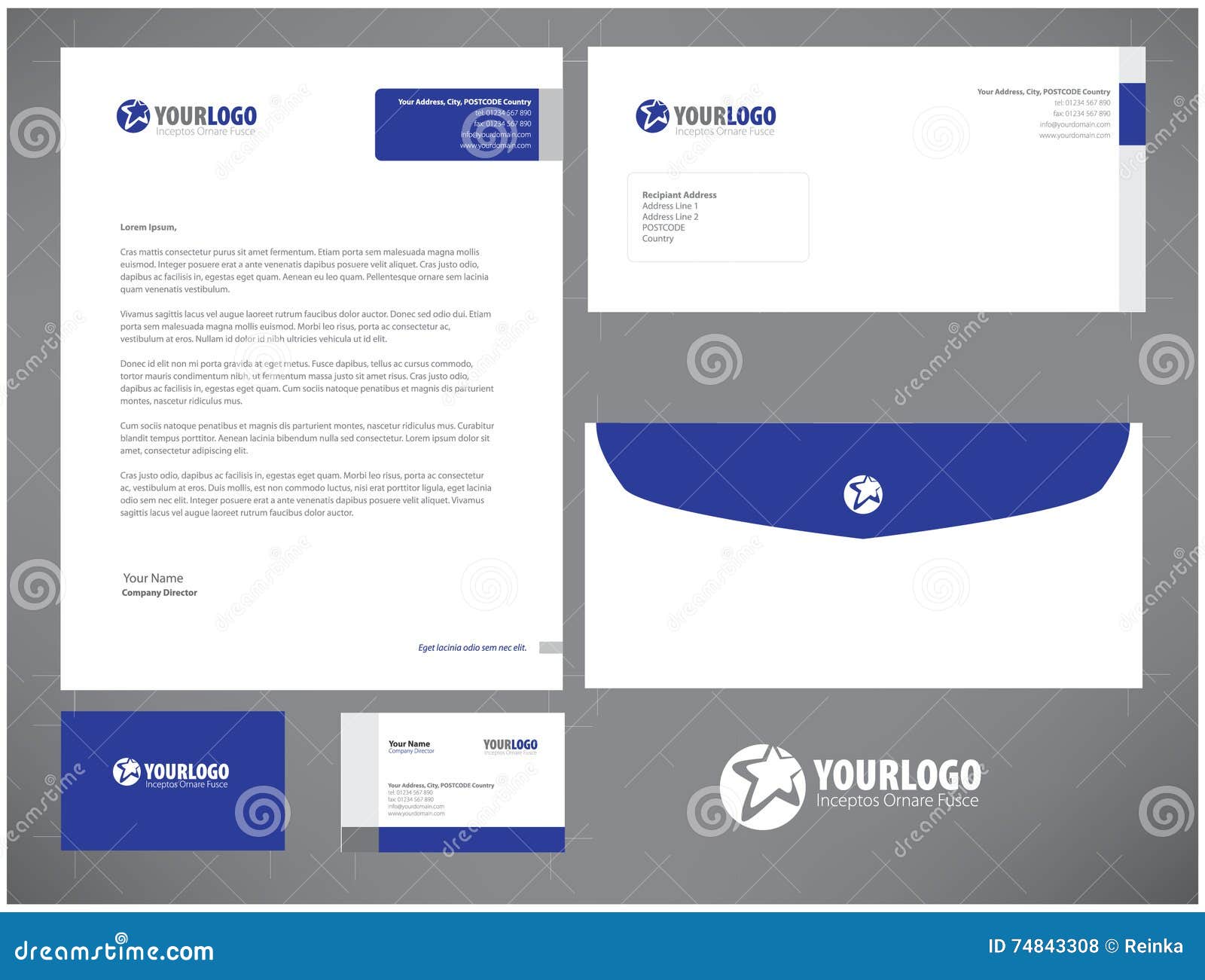 Envelope DL, C5, Letterhead. Corporate Business Template For Envelope ...