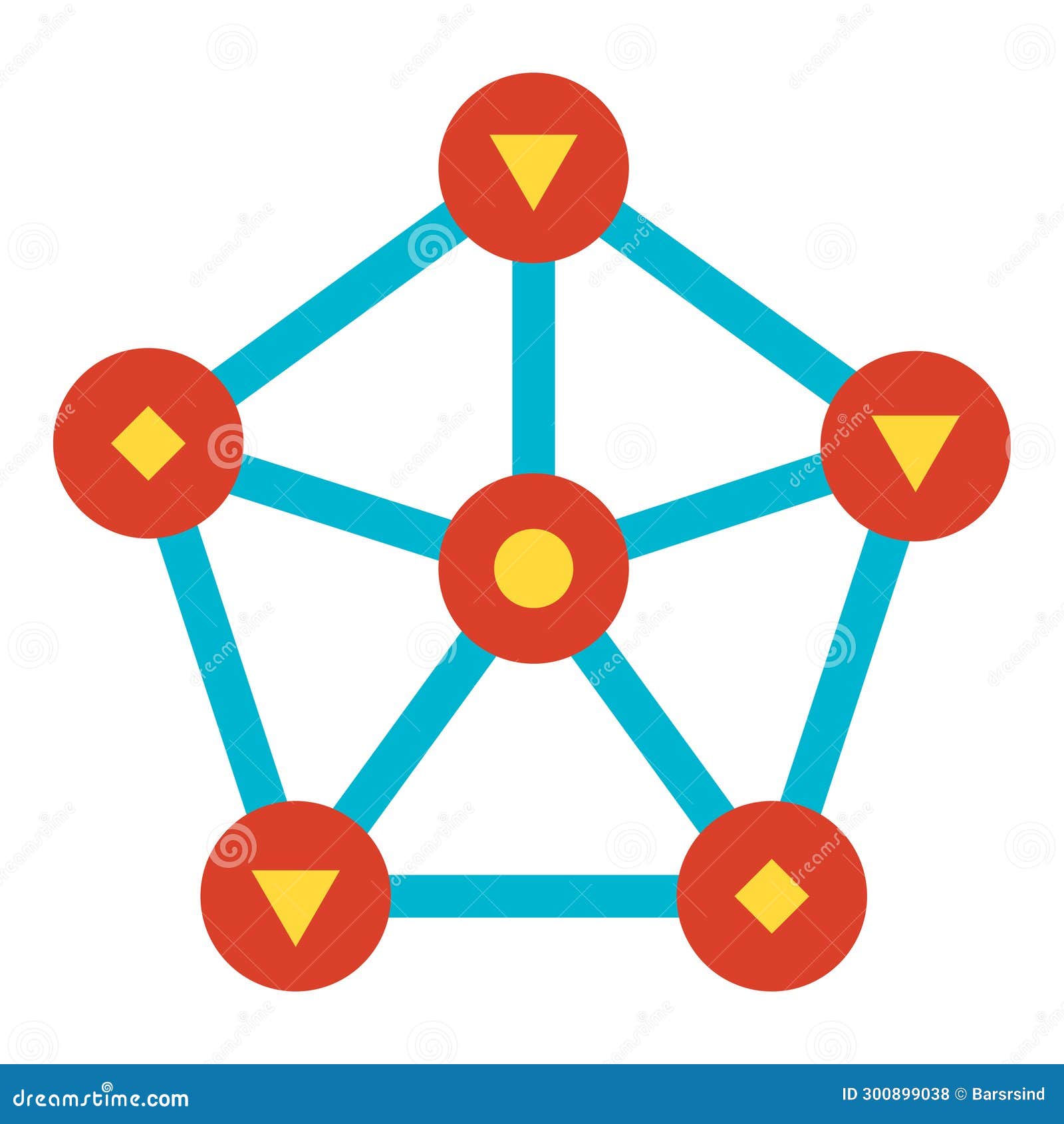 Corporate Structure Business Process Flat Icon Stock Vector ...