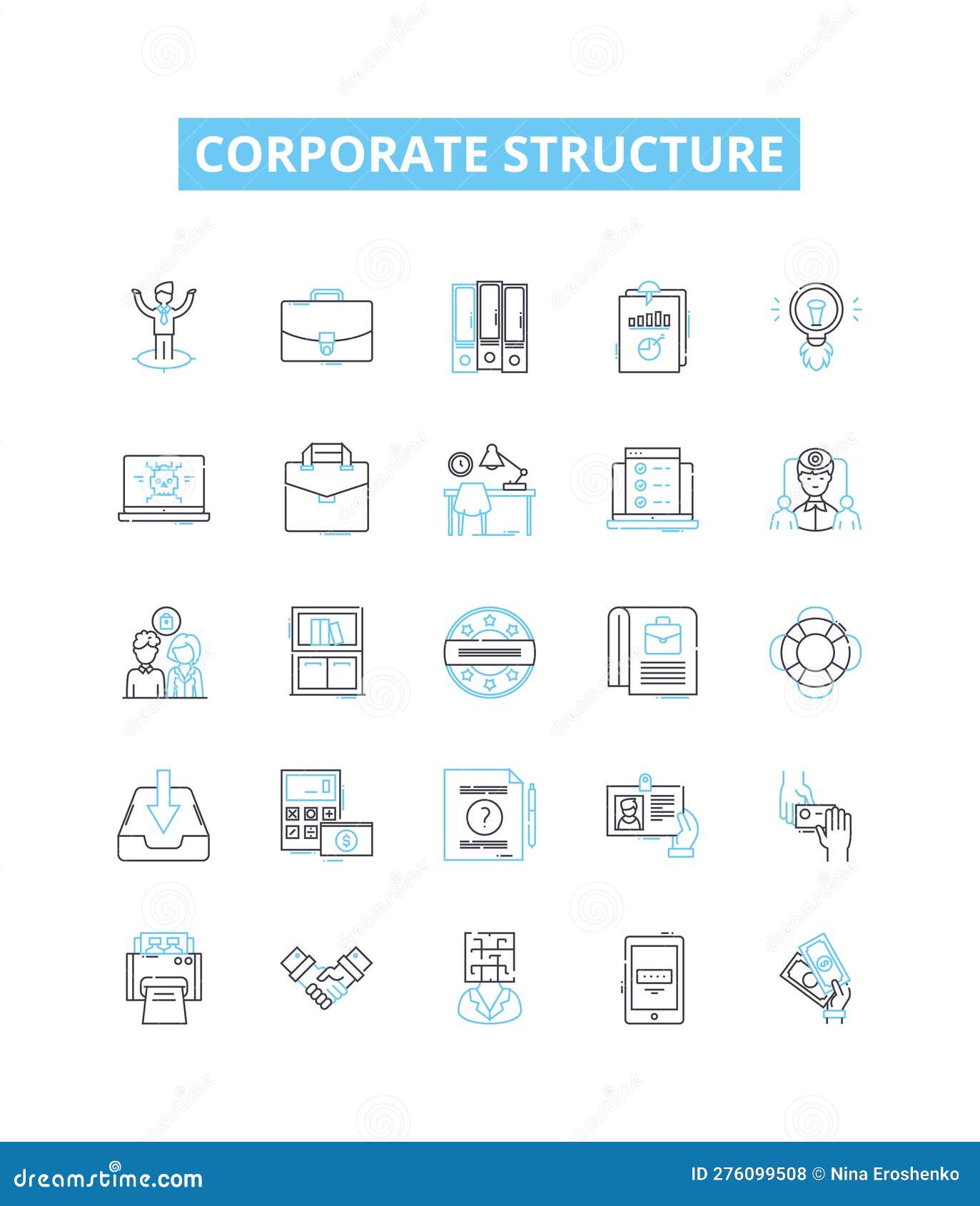 Corporate Structure Vector Line Icons Set. Organisation, Hierarchy ... Corporate Structure Vector Line Icons Set. Organisation, Hierarchy ...