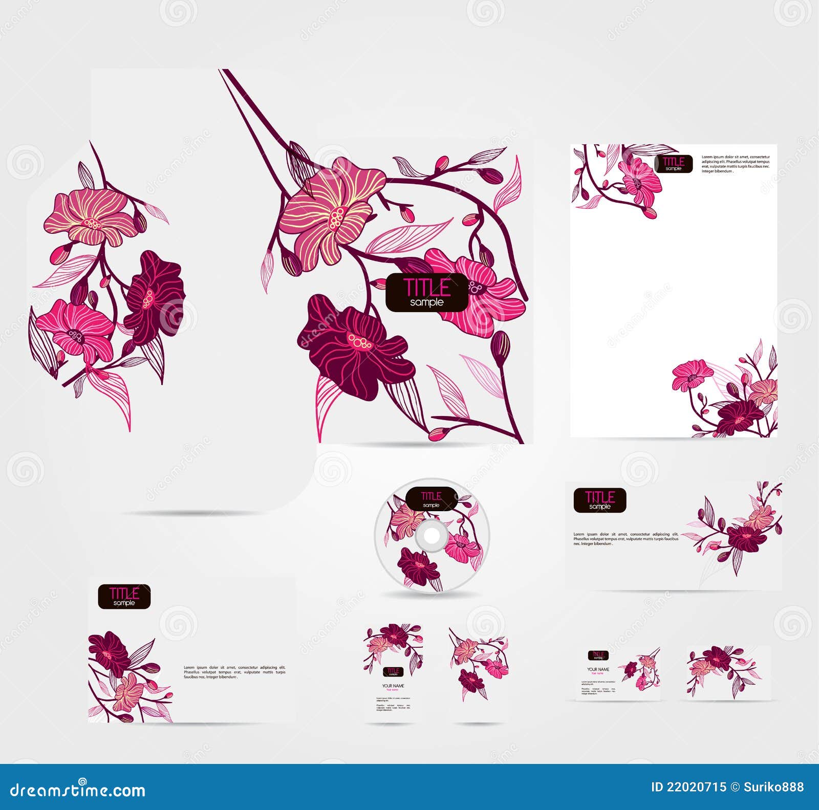 Corporate style stock vector. Illustration of identity - 22020715