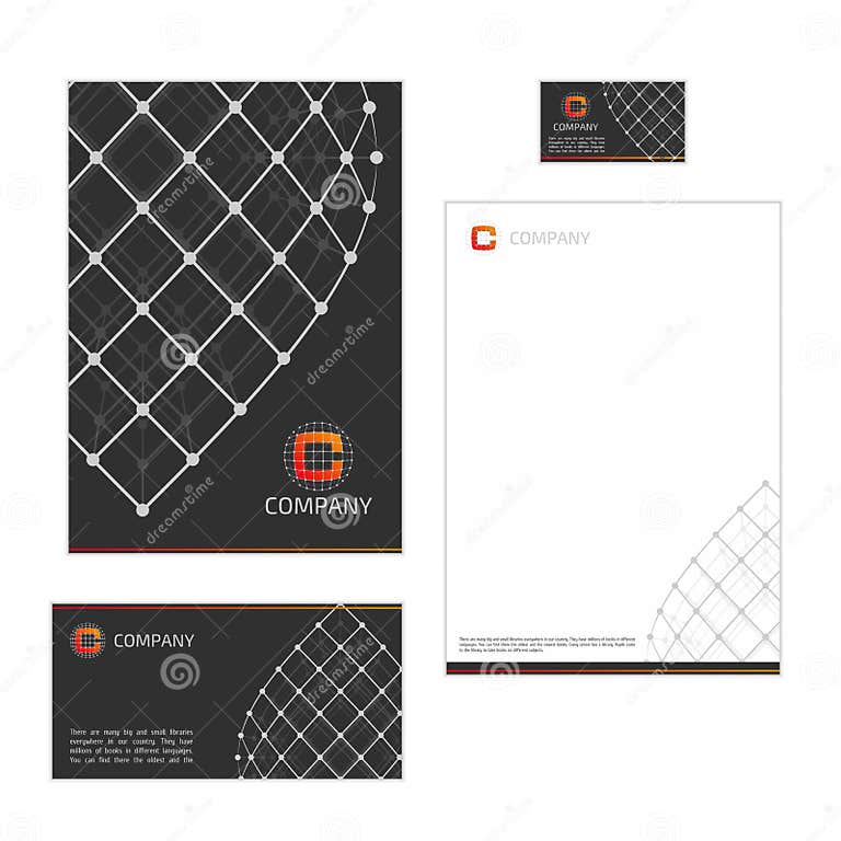 Corporate Style Template Grid Stock Vector - Illustration of concept ...