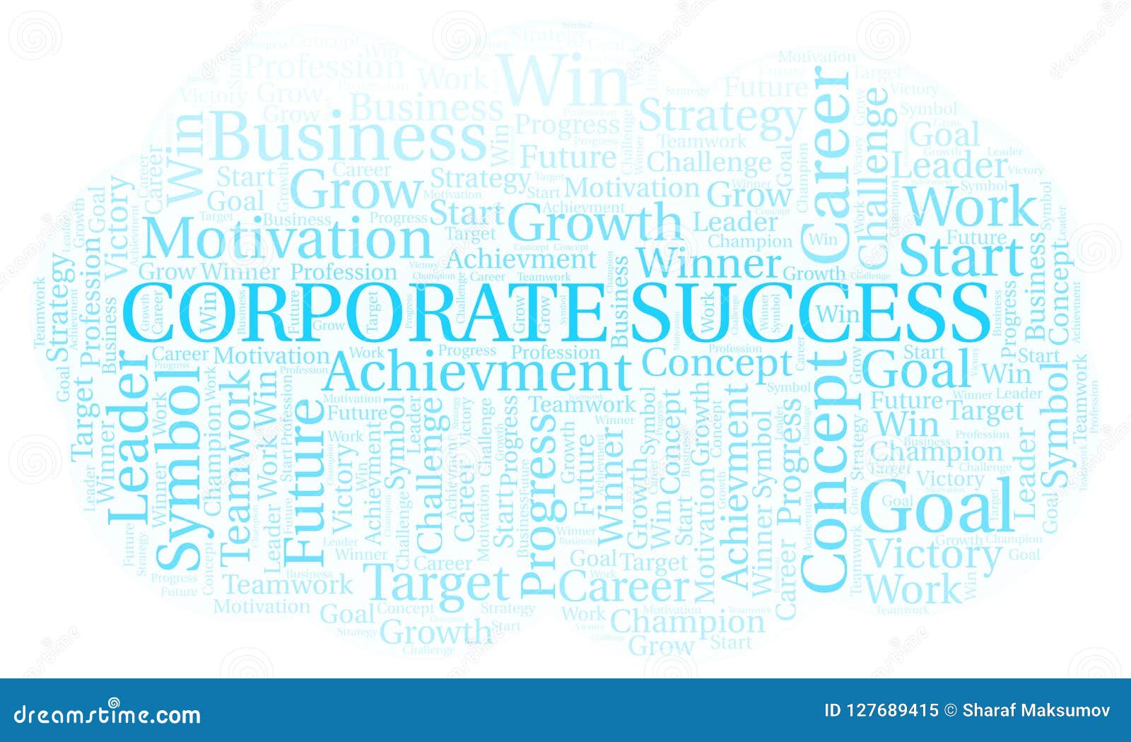 Corporate Success Word Cloud. Stock Illustration - Illustration of ...