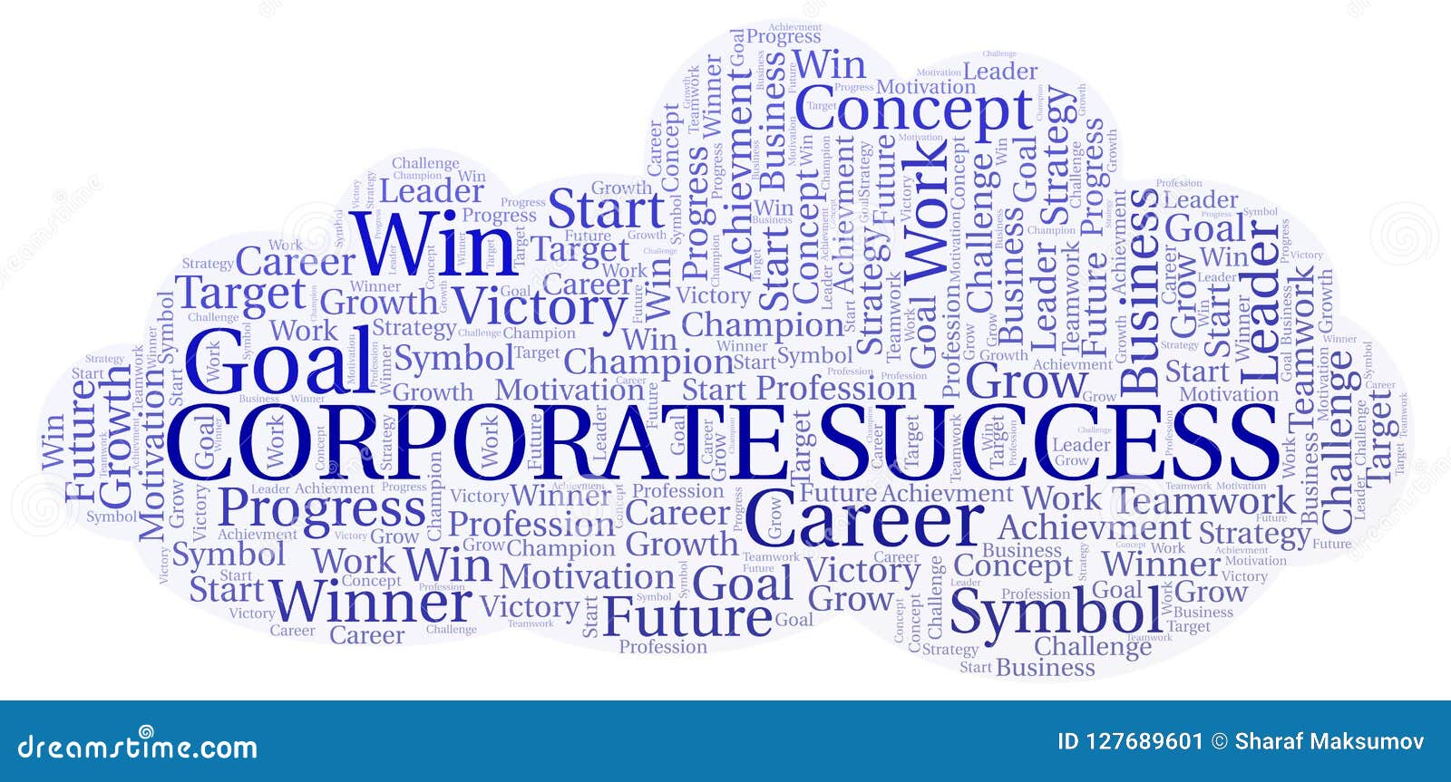 Corporate Success Word Cloud. Stock Illustration - Illustration of word ...