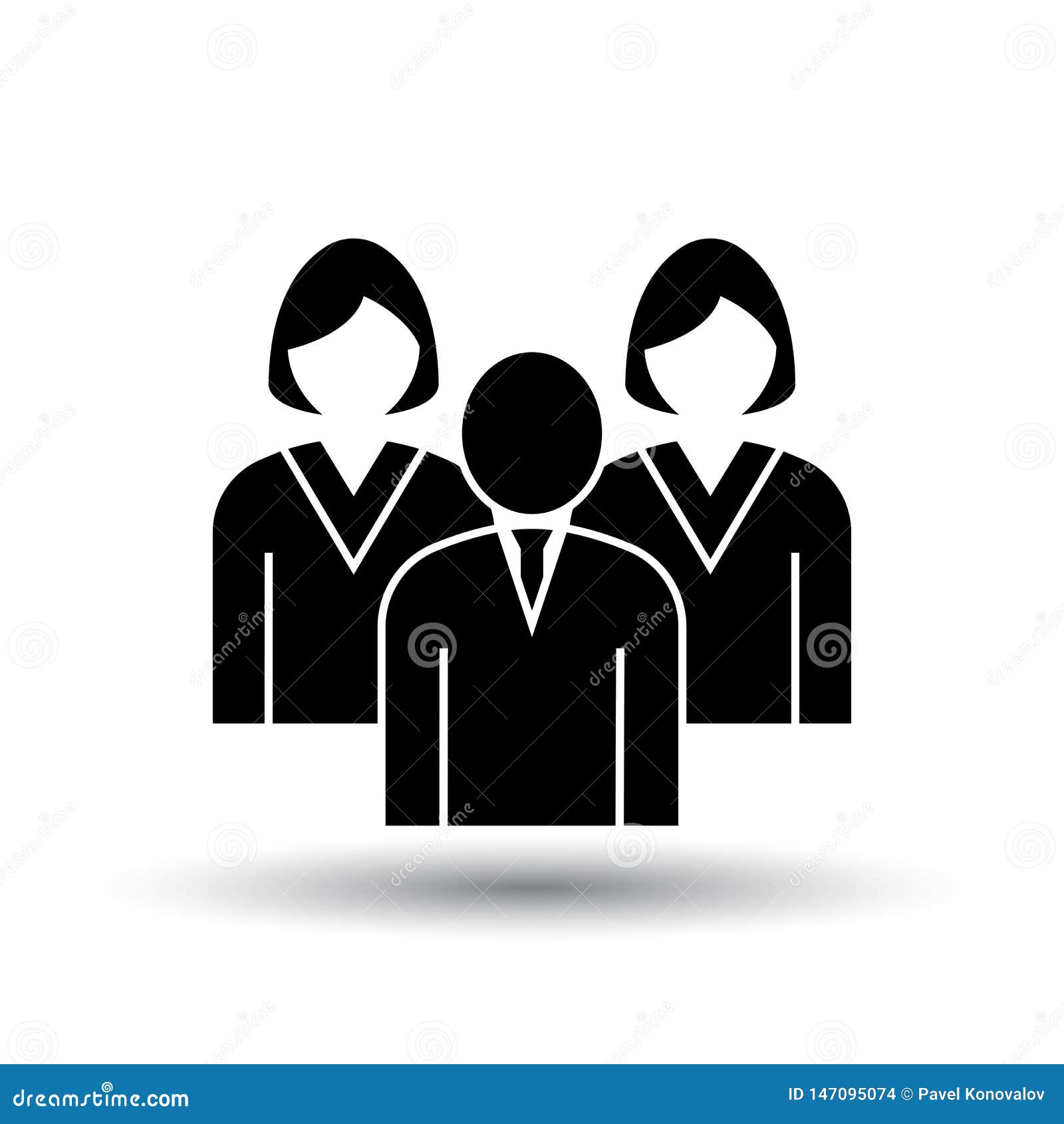 Corporate Team Icon stock vector. Illustration of company - 147095074