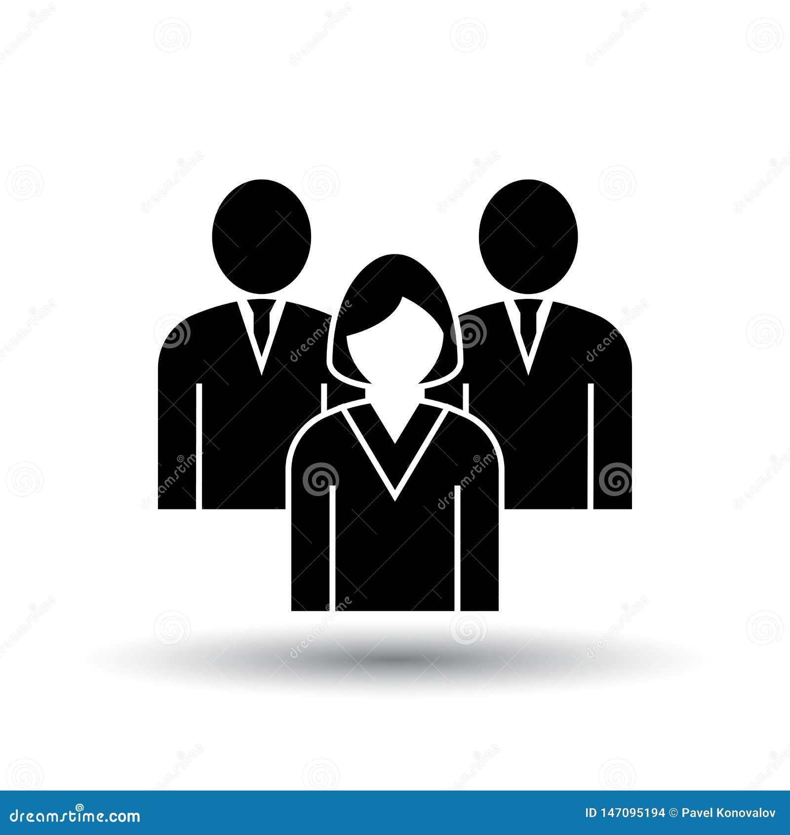 Corporate Team Icon stock vector. Illustration of building - 147095194