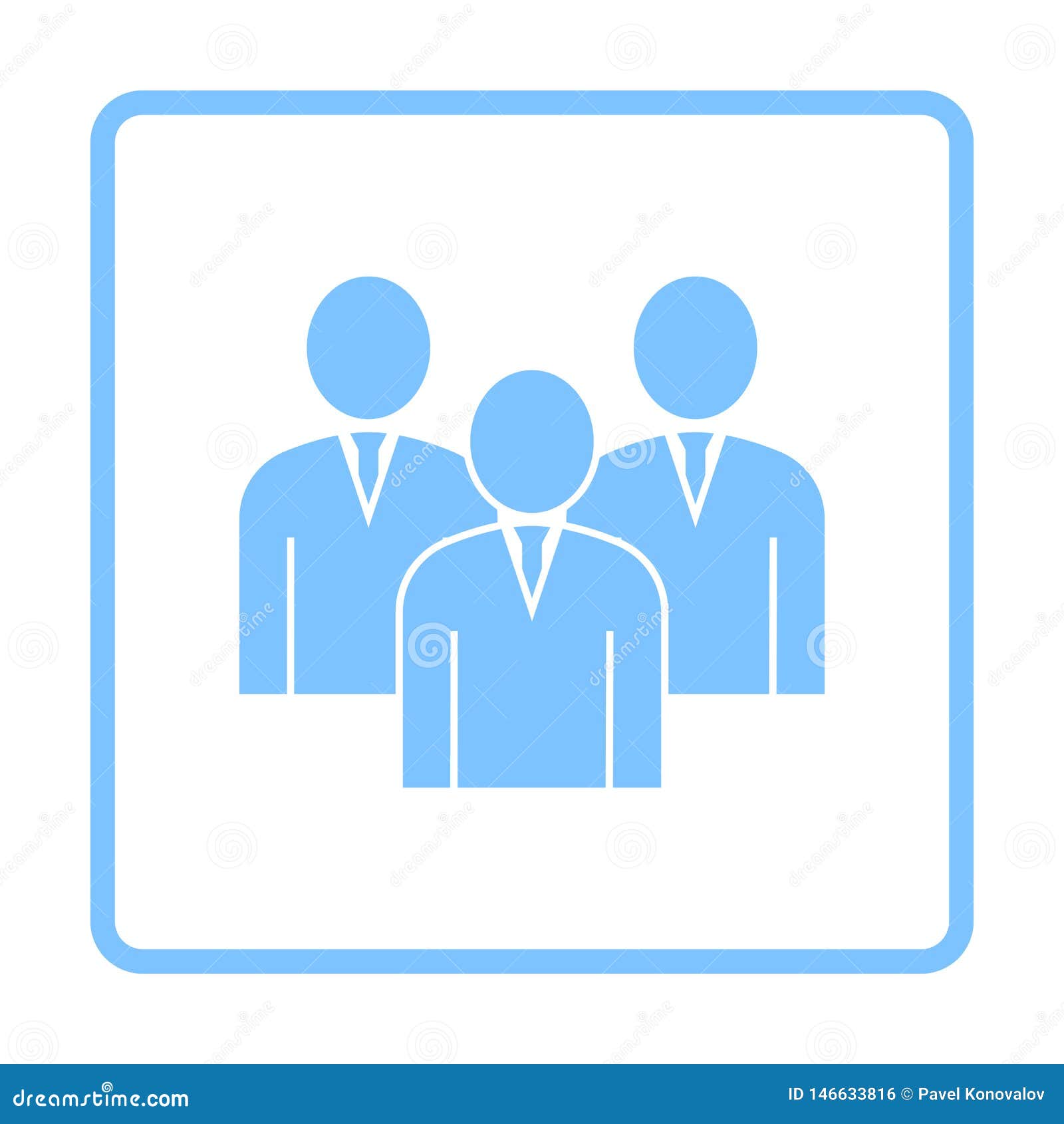 Corporate Team Icon stock vector. Illustration of partnership - 146633816