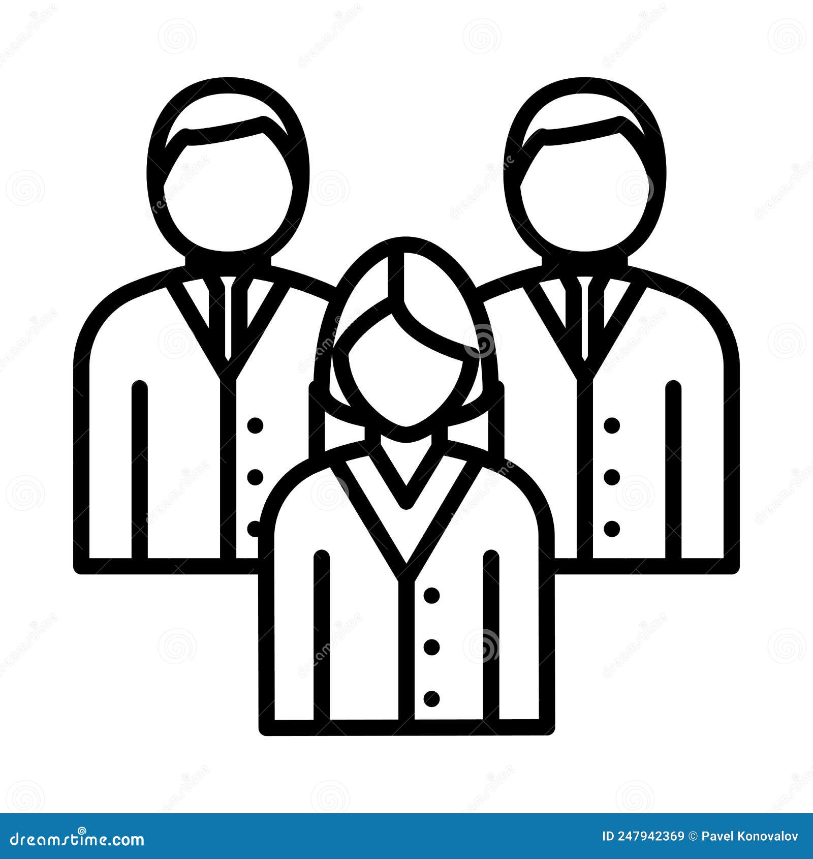 Corporate Team Icon stock vector. Illustration of corporate - 247942369