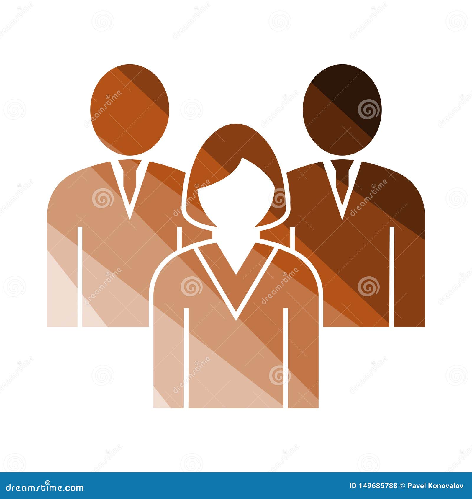 Corporate Team Icon stock vector. Illustration of meeting - 149685788