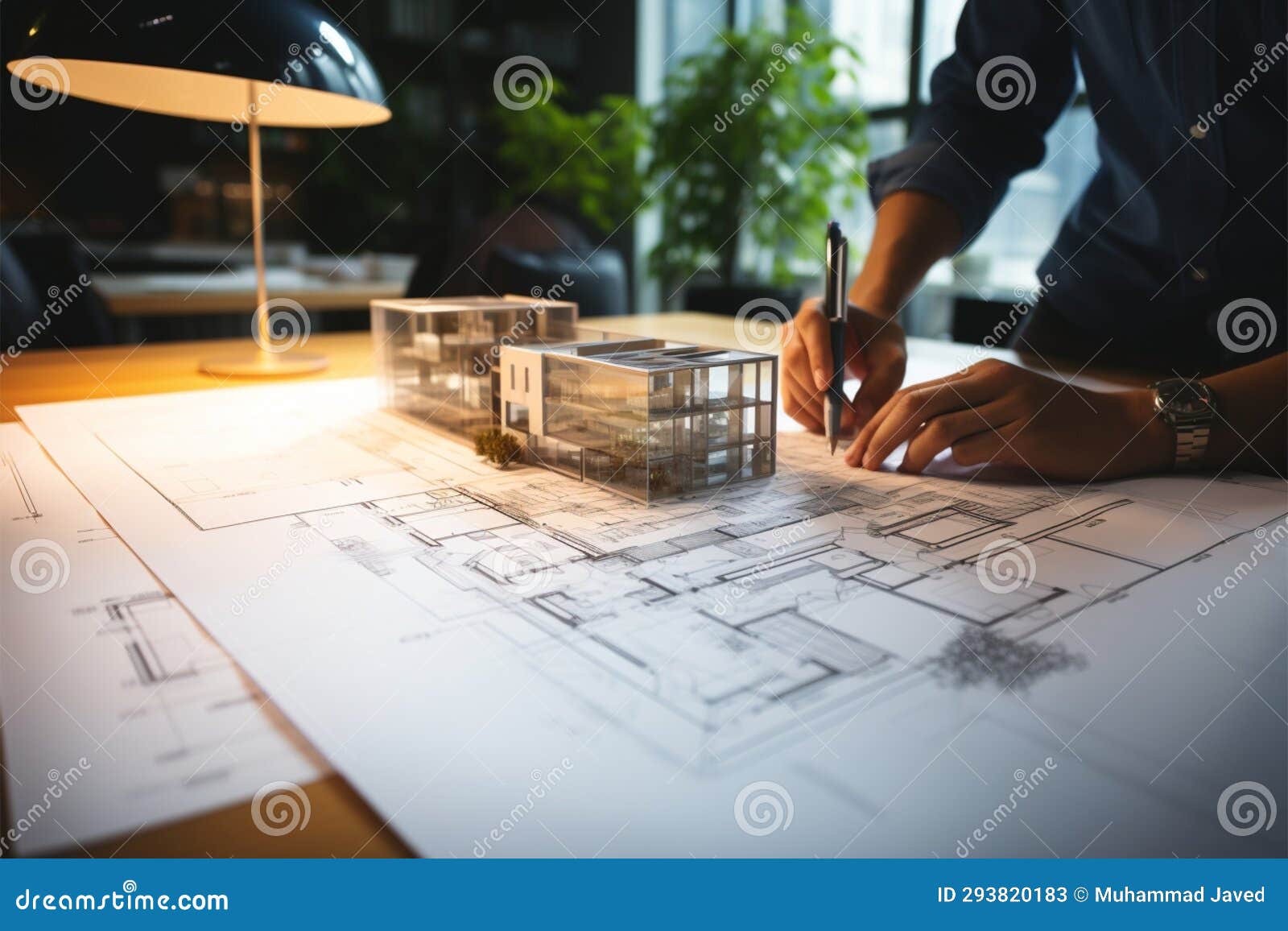 Corporate Teamwork Architects Design, Plan, Construct, with Precise ...