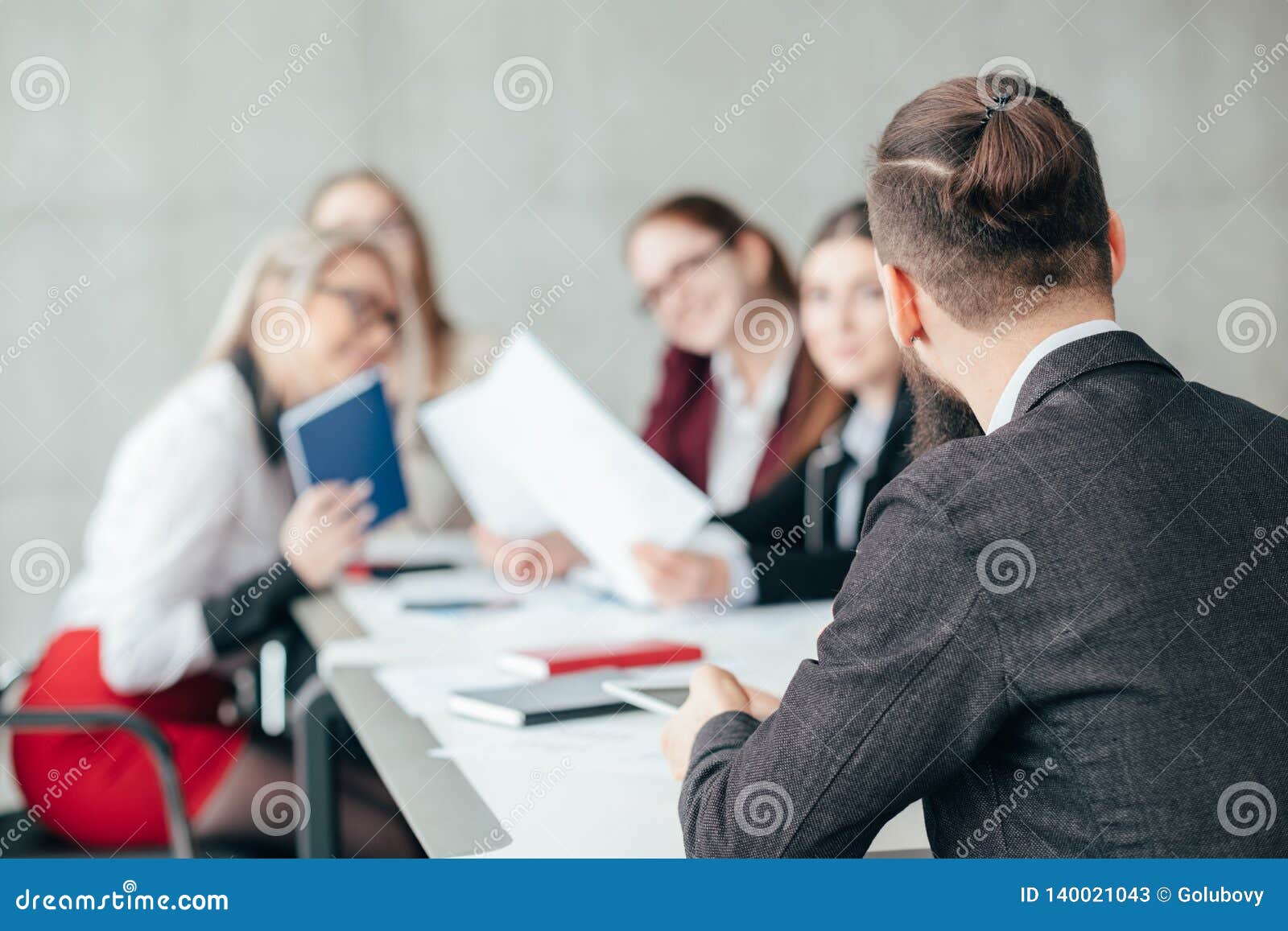 Corporate Teamwork Business Matter Discussion Work Stock Image - Image ...