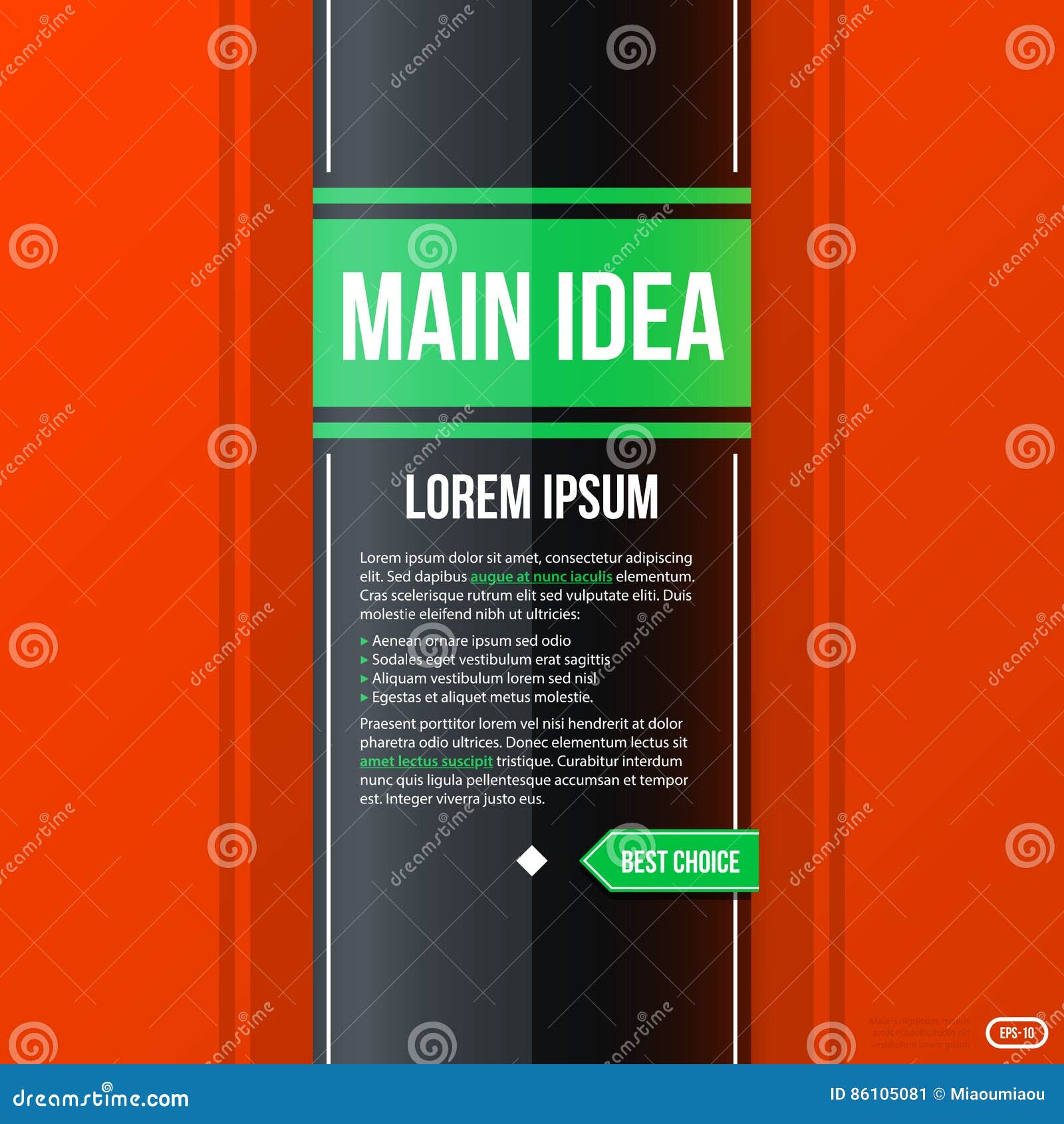 Corporate Text Background Template Stock Vector - Illustration of ...