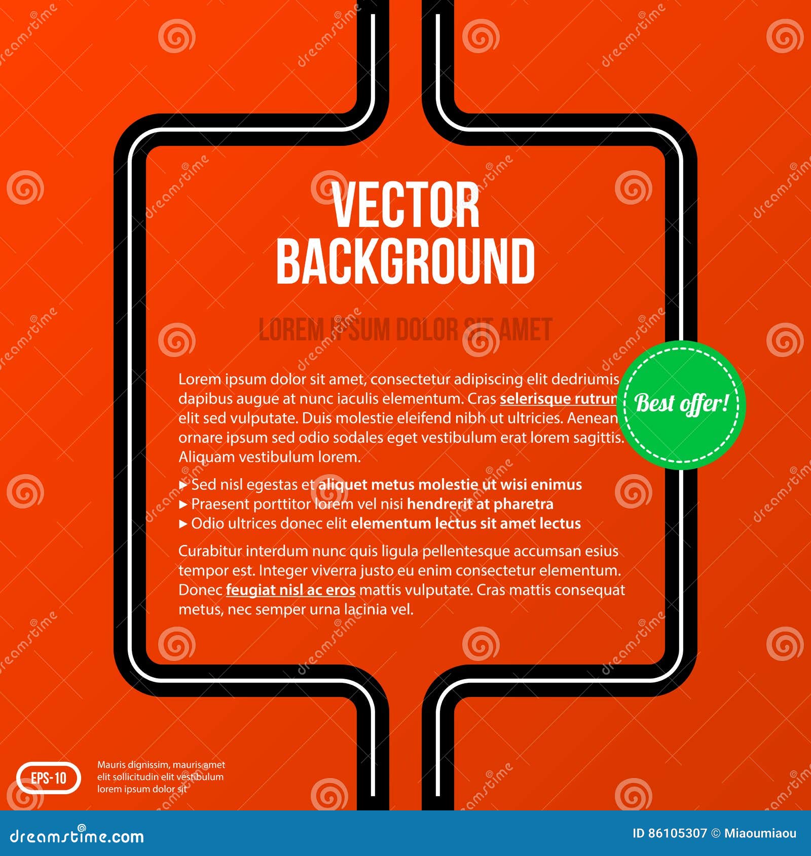 Corporate Text Background Template Stock Vector - Illustration of ...