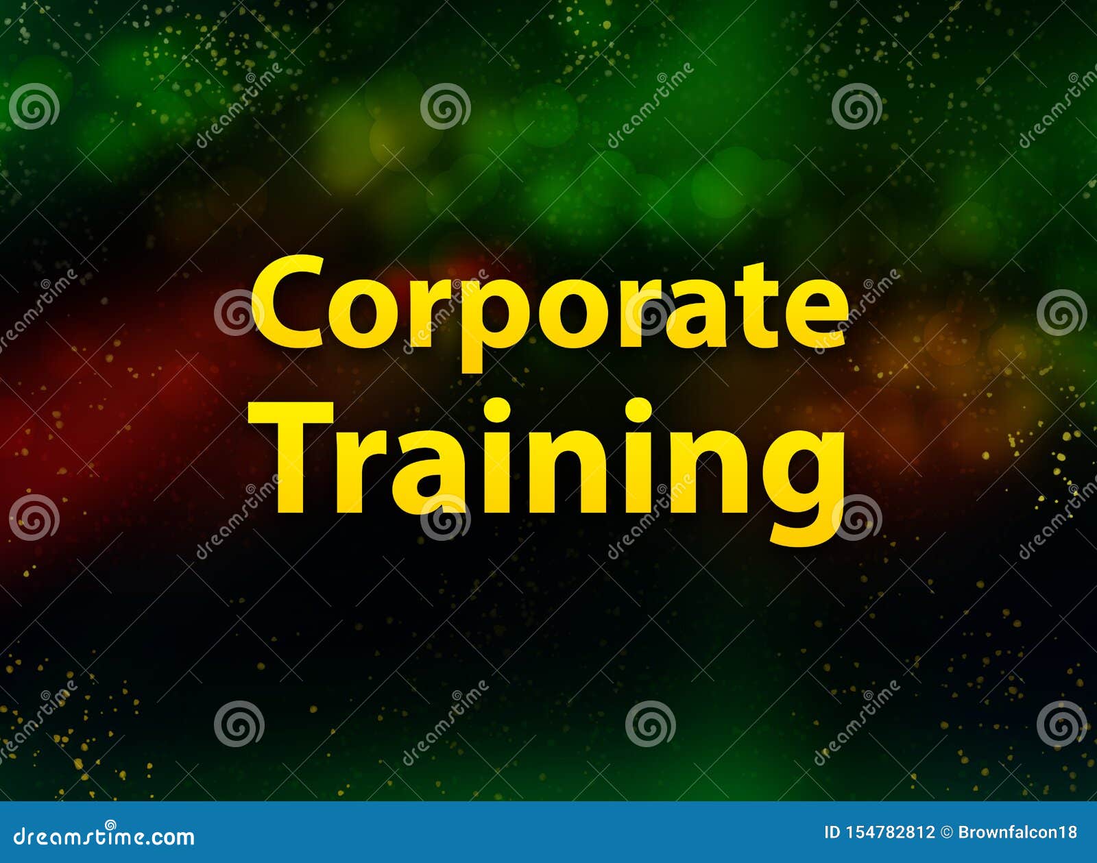 Corporate Training Abstract Bokeh Dark Background Stock Illustration ...