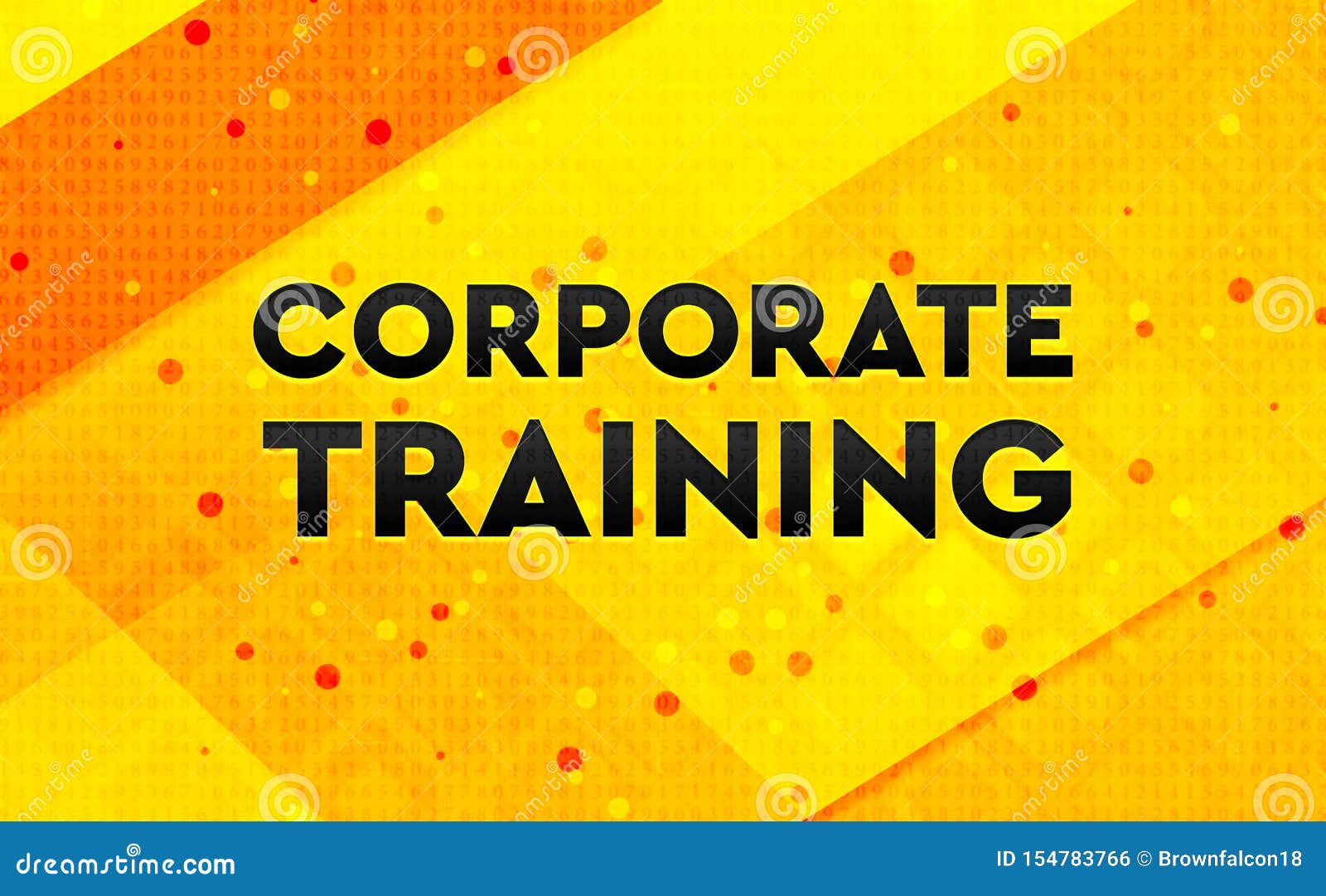 Corporate Training Abstract Digital Banner Yellow Background Stock ...