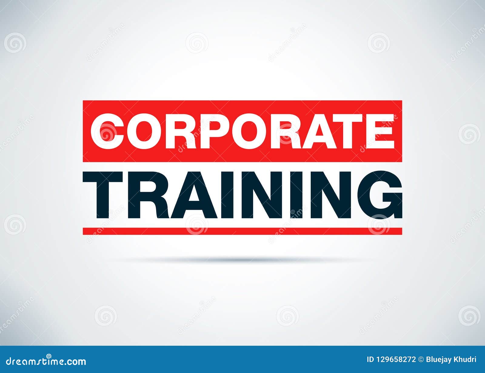 Corporate Training Abstract Flat Background Design Illustration Stock ...