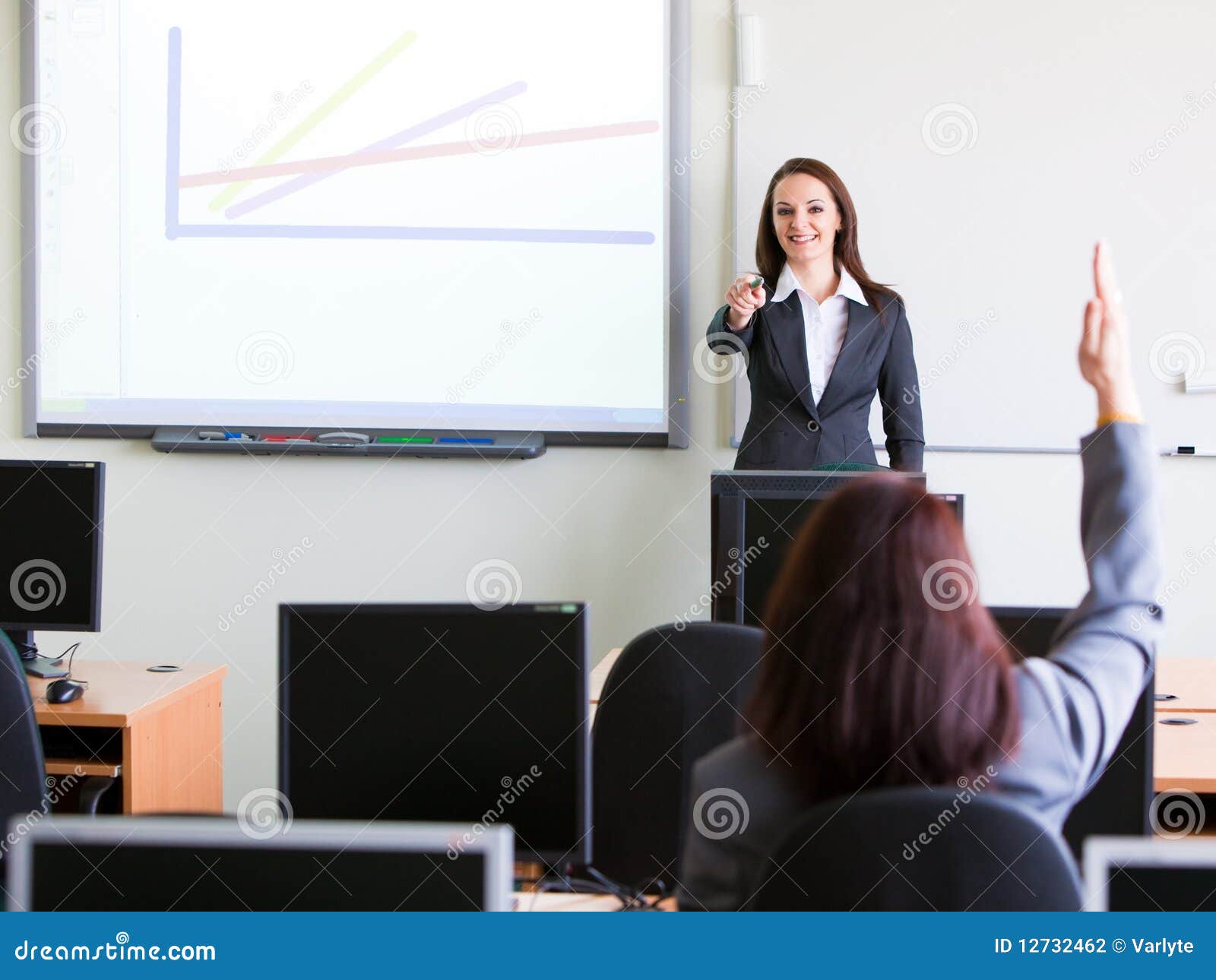 Corporate Trainning - Woman Presenting Stock Photo - Image of business ...