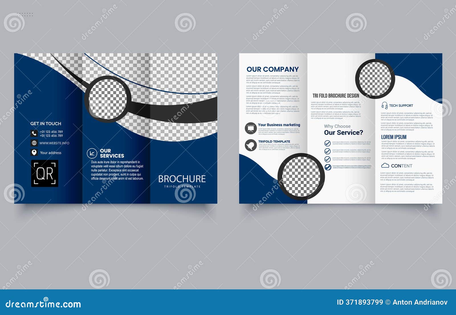 Corporate Trifold Brochure Template. Modern, Creative, And Professional ...