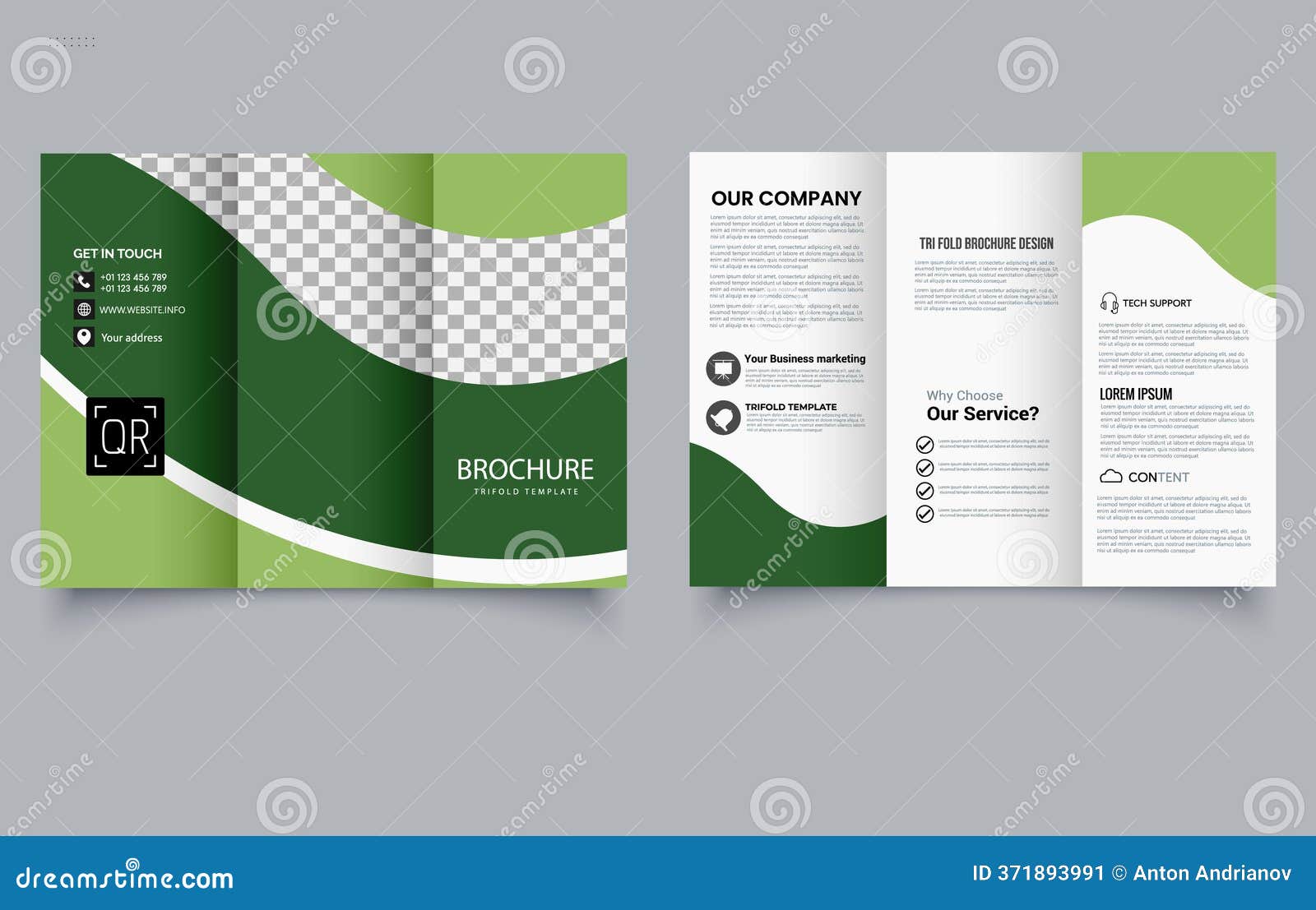 Corporate Trifold Brochure Template. Modern, Creative, And Professional ...
