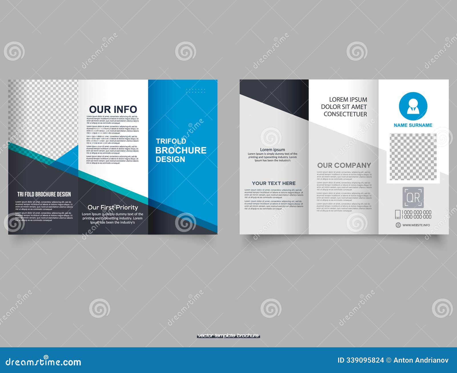 Corporate Trifold Brochure Template. Modern, Creative, And Professional ...