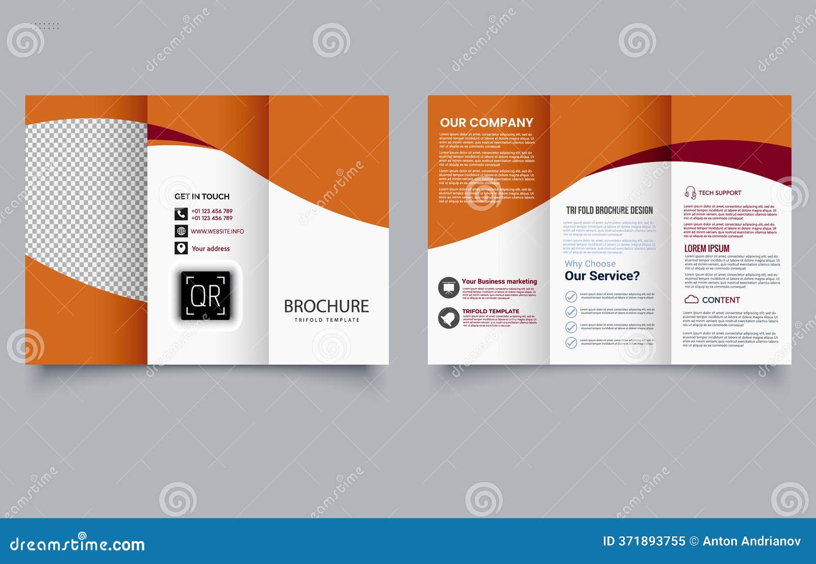 Corporate Trifold Brochure Template. Modern, Creative, And Professional ...