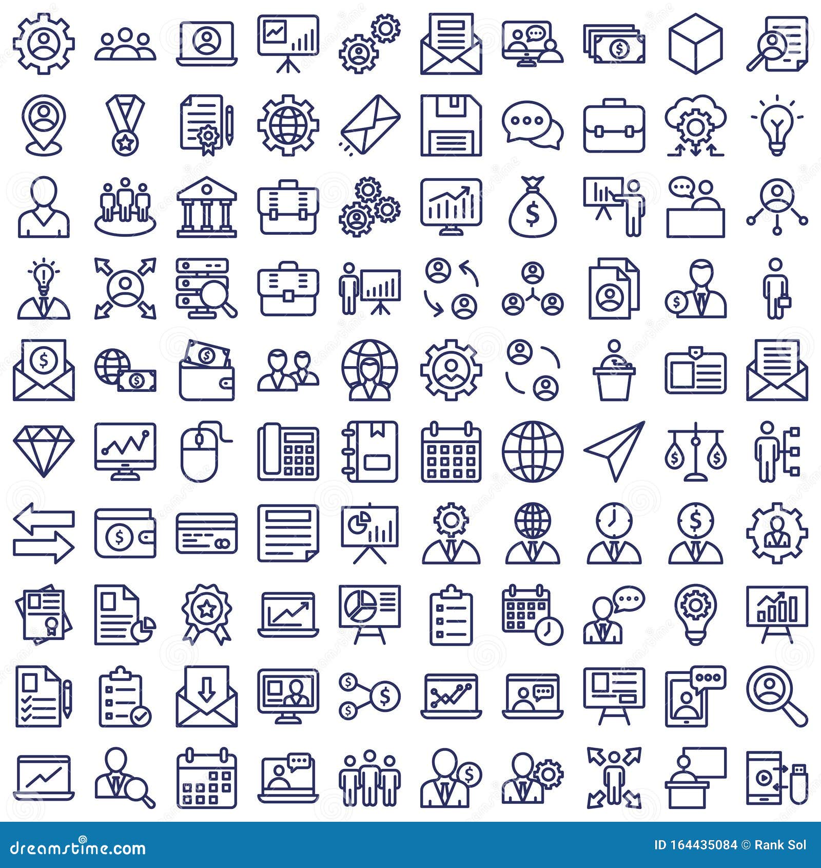 Corporate Vector Isolated Vector Icons Set Every Single Icon Can Be ...
