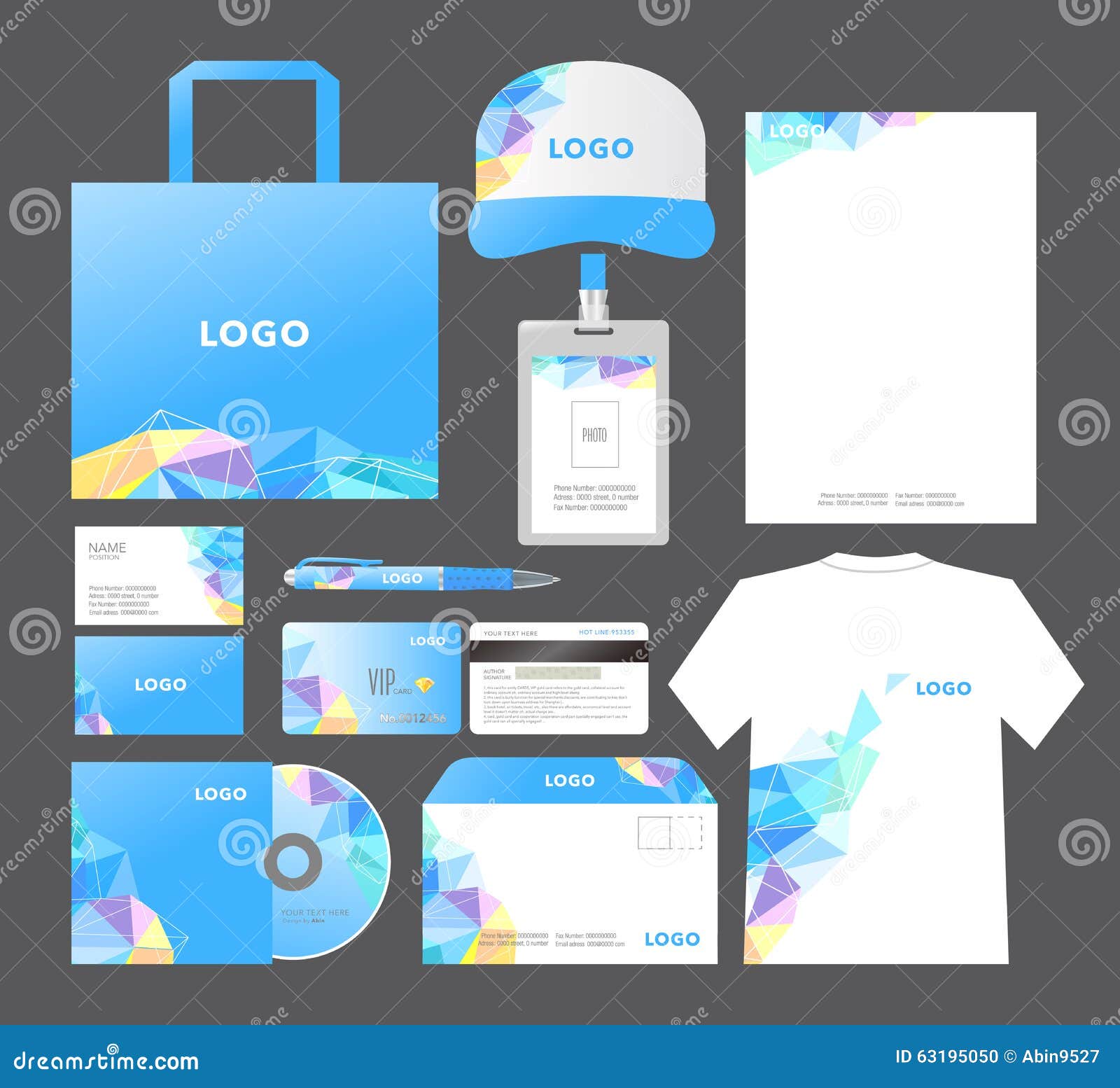 Corporate Visual Identity Design Stock Vector - Illustration of ...