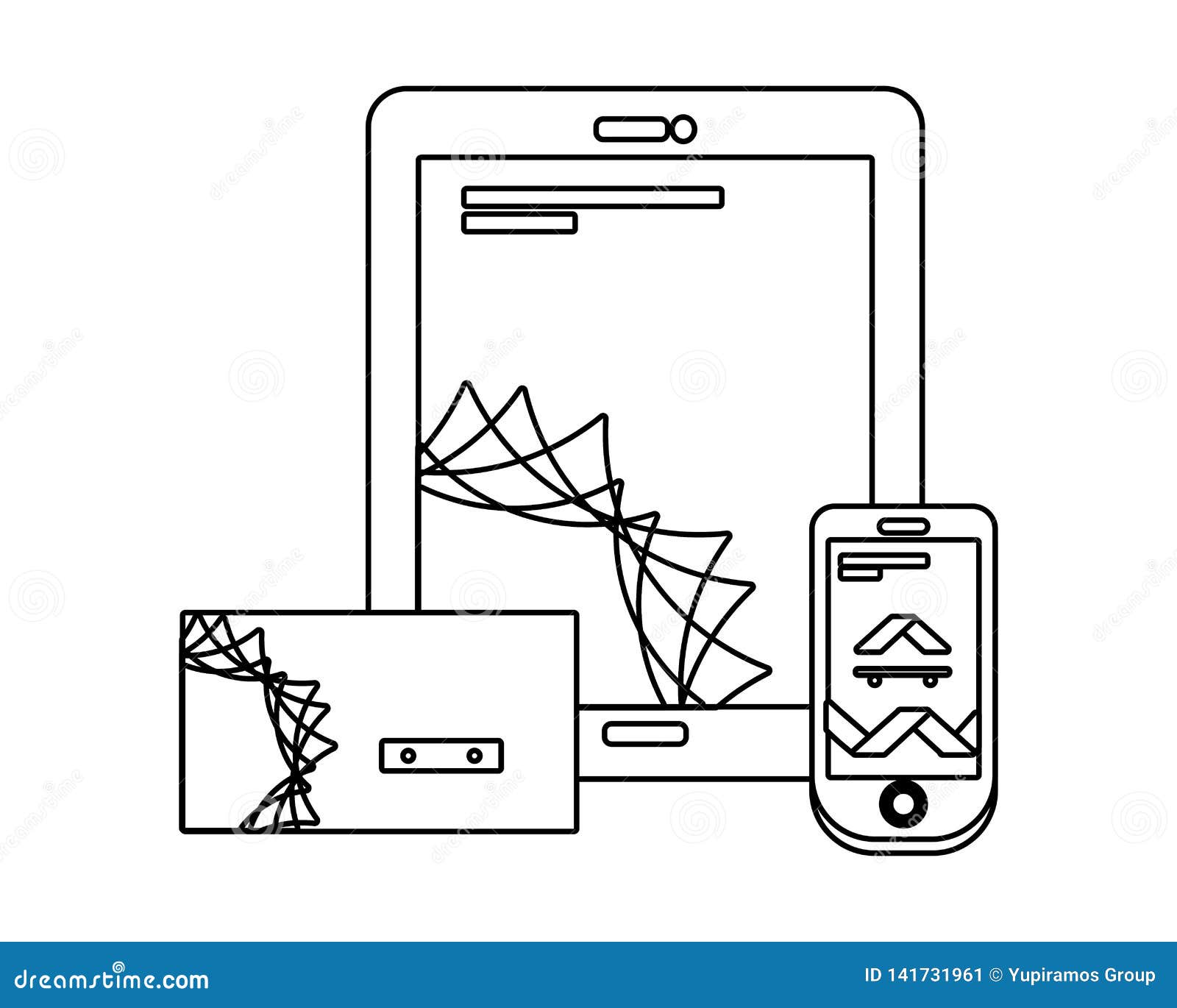 Corporate visual identity stock vector. Illustration of object - 141731961