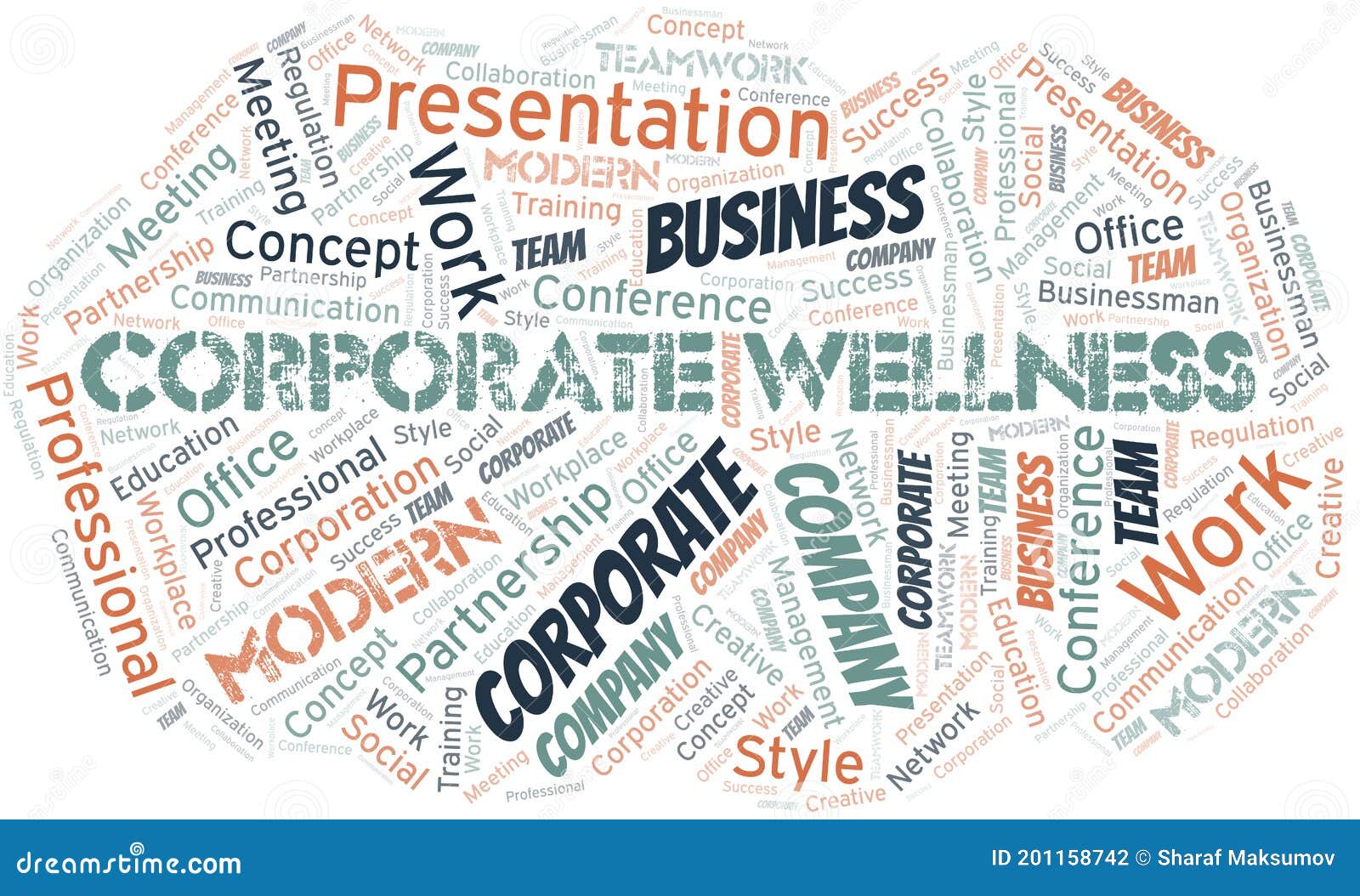 Corporate Wellness Vector Word Cloud, Made with Text only. Stock ...