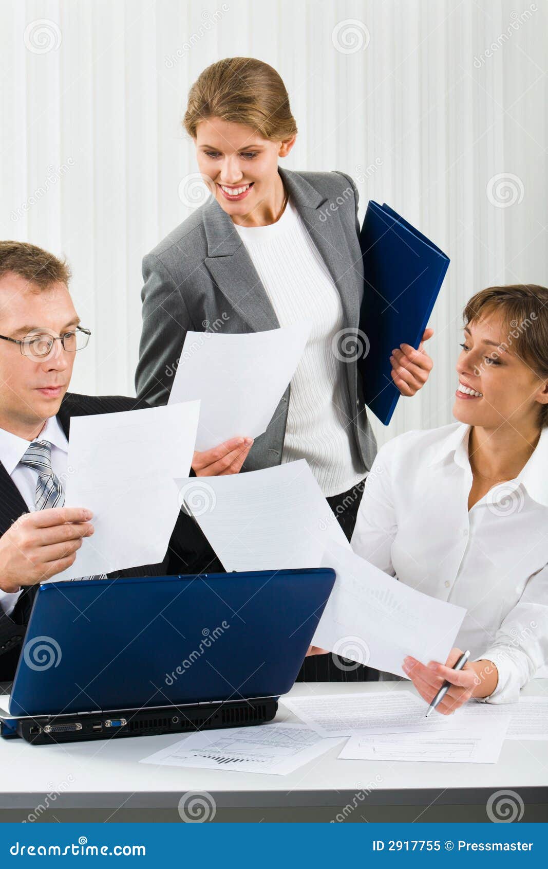 Corporate work stock image. Image of businessgroup, agreement - 2917755