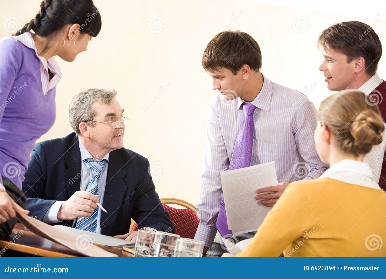 Corporate work stock photo. Image of consulting, interaction - 6923894