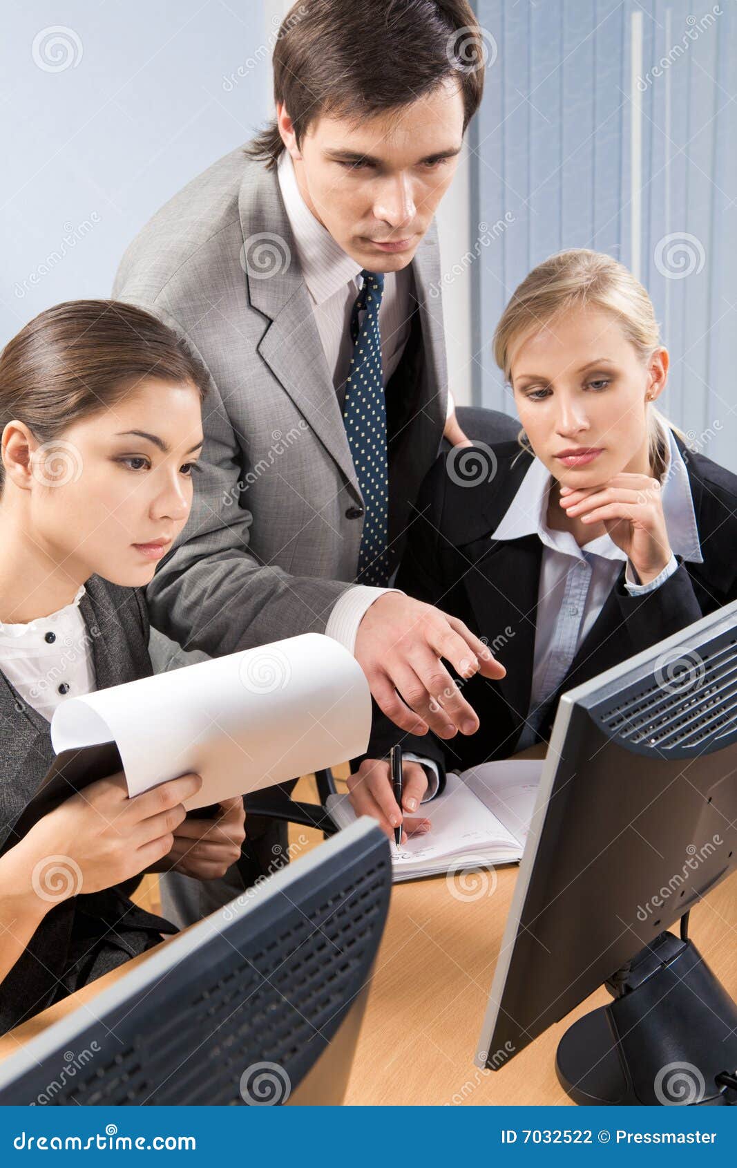 Corporate work stock photo. Image of computer, employment - 7032522